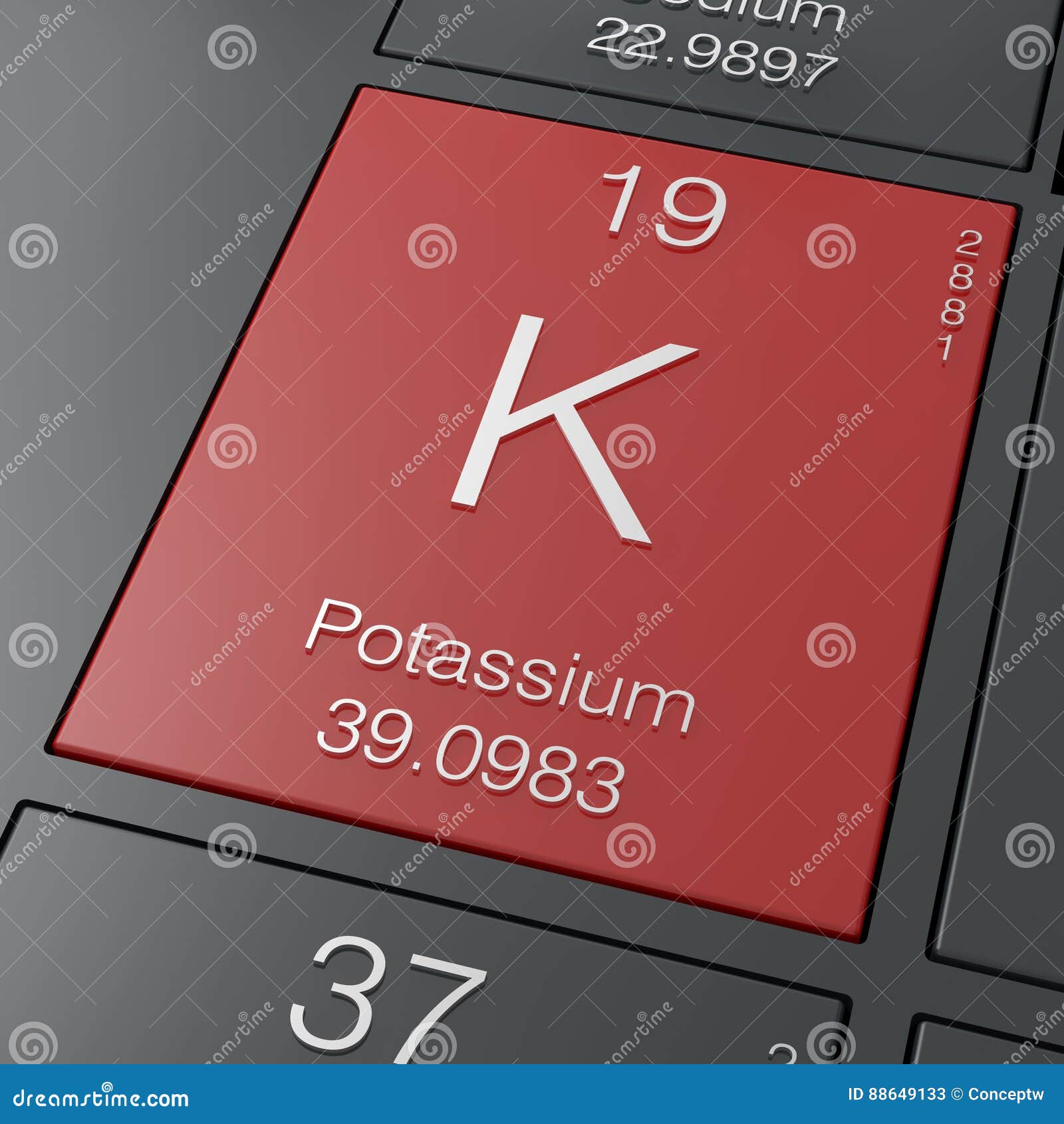 Potassium Element Icon Vector Illustration | CartoonDealer.com #287939928