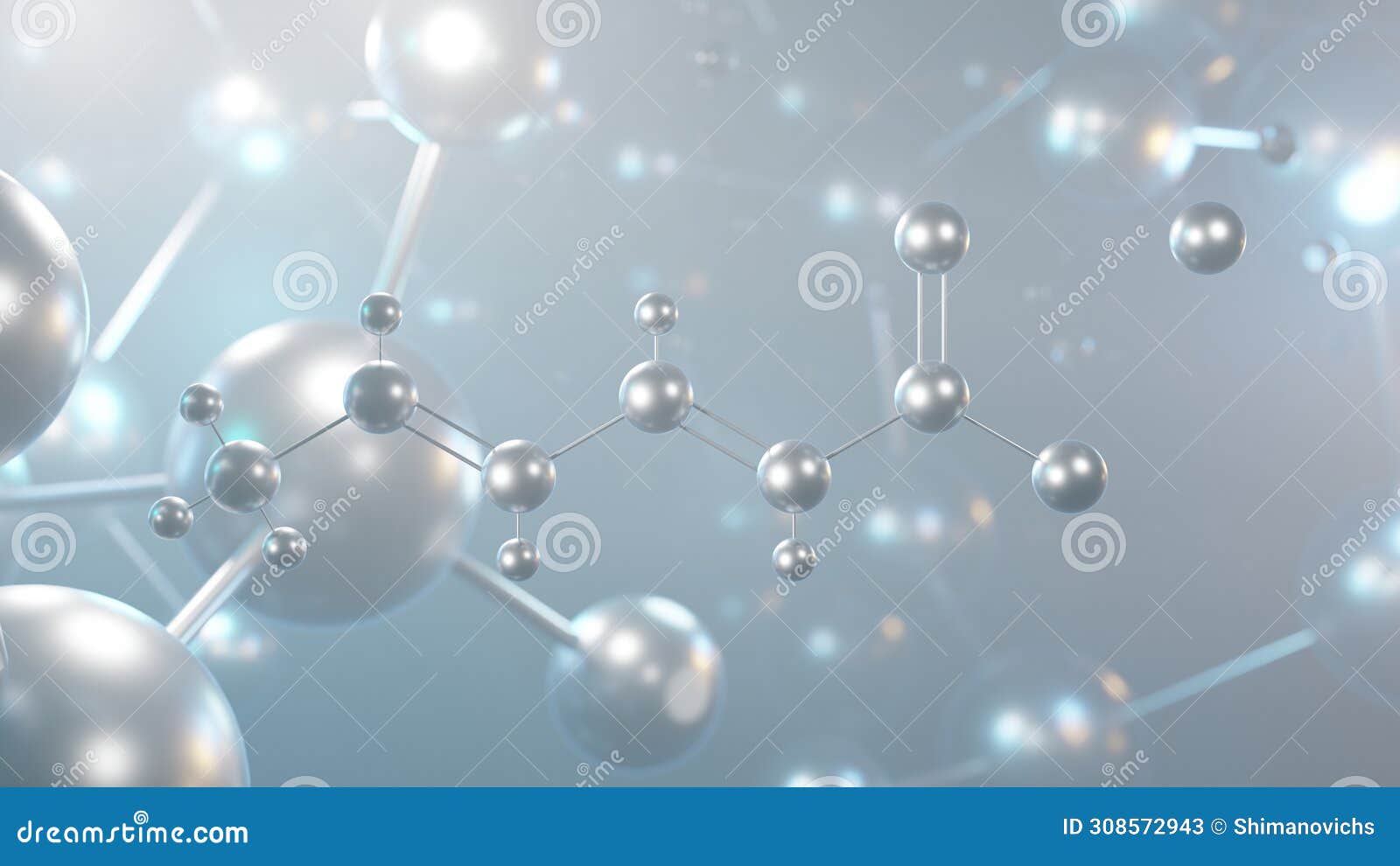 Potassium Sorbate Molecular Structure, 3d Model Molecule, Food ...