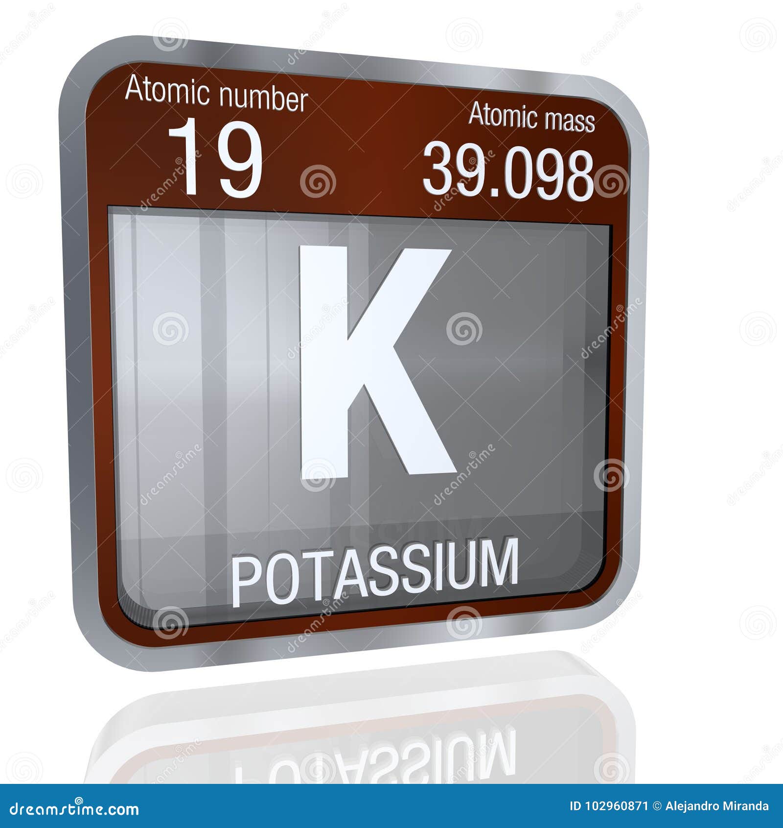 Potassium Symbol. Chemical Element Of The Periodic Table. Vector Stock ...