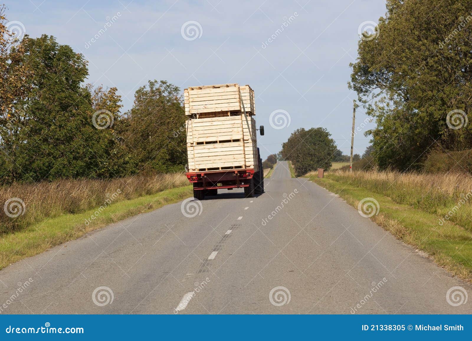 Potato boxes in transit stock image. Image of asphalt - 21338305