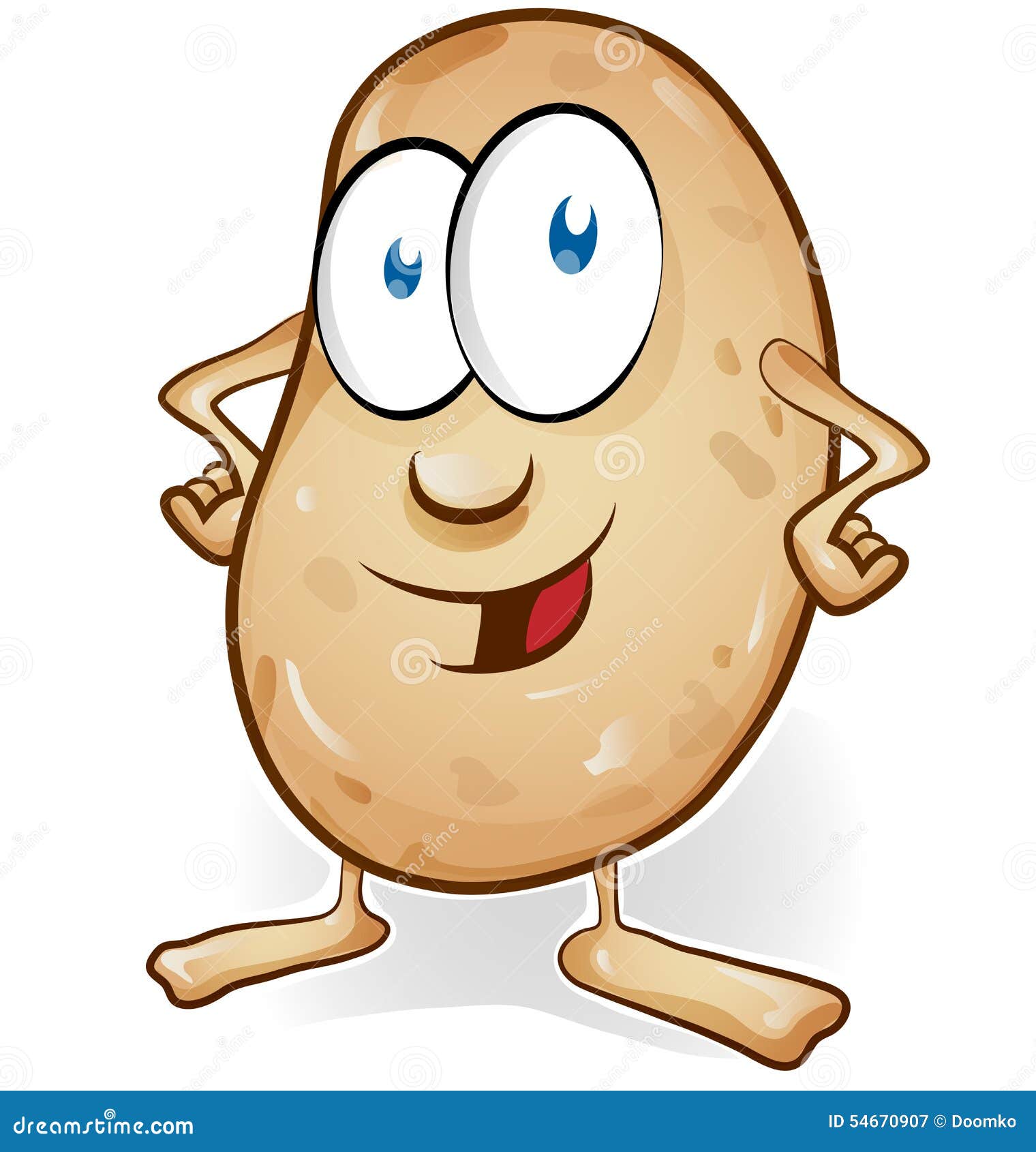 Potato Cartoon Royalty-Free Illustration | CartoonDealer.com #48897705