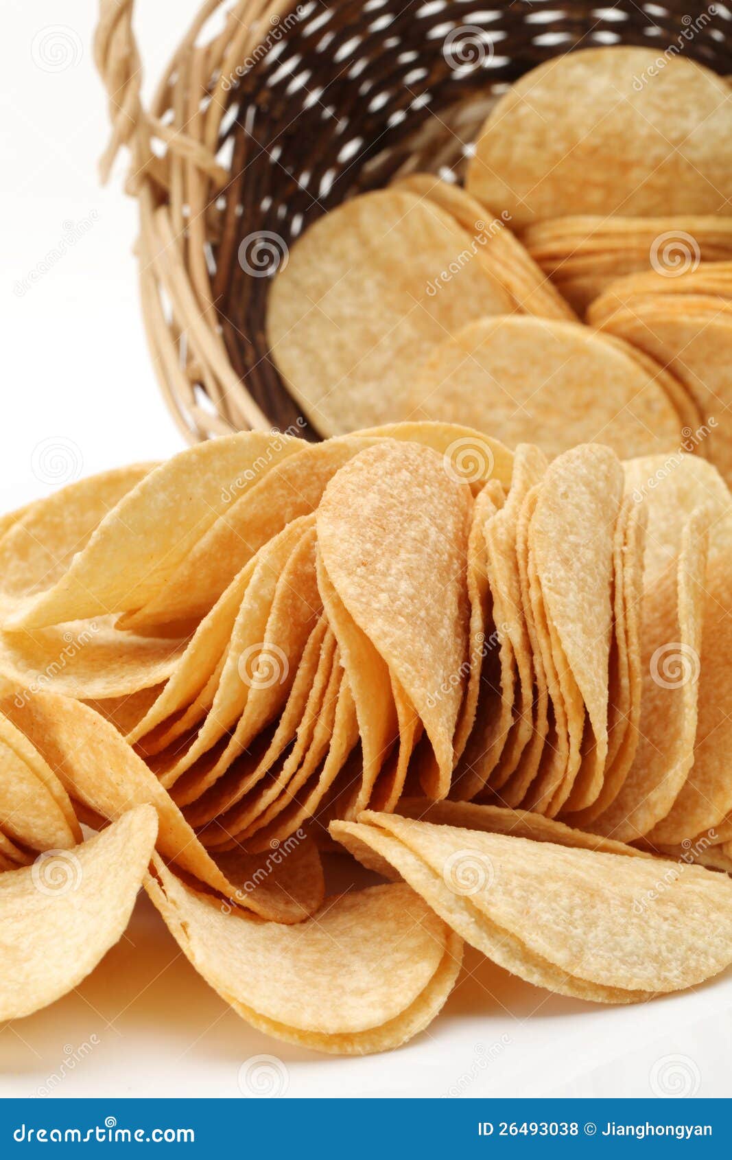 Potato chip stock photo. Image of chip, salt, salty, unhealthy - 26493038