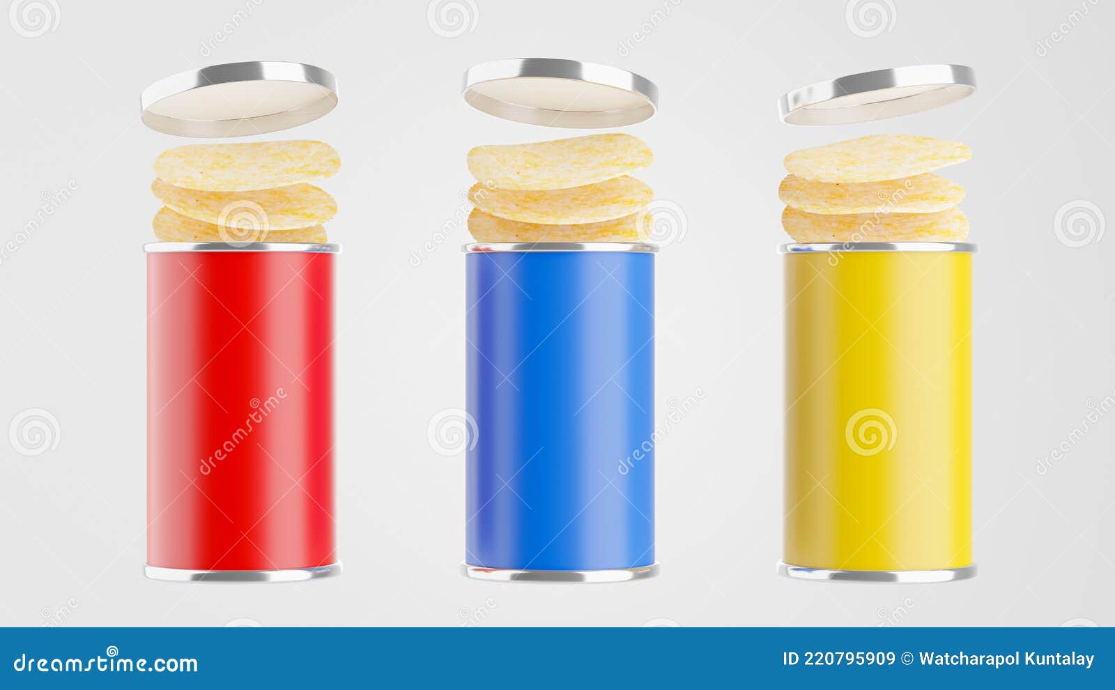 Potato Chip Bottle Collection for Product Display Stock Illustration ...