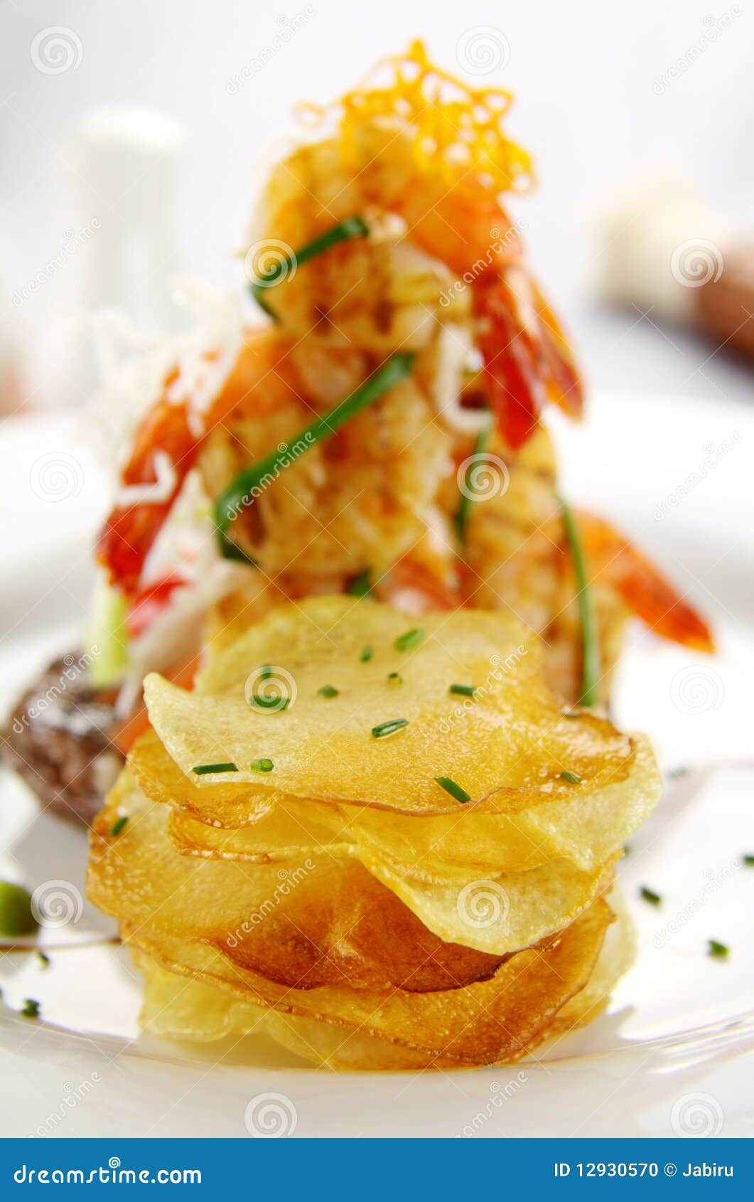 Potato Chip Stack stock photo. Image of prawns, fresh - 12930570