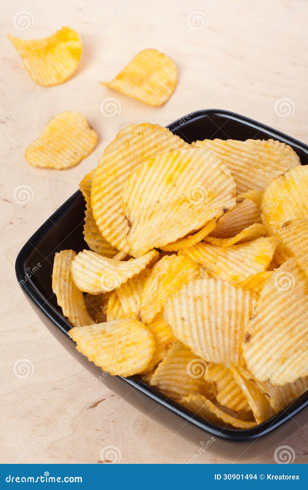 Potato chips stock photo. Image of fried, provision, closeup - 30901494