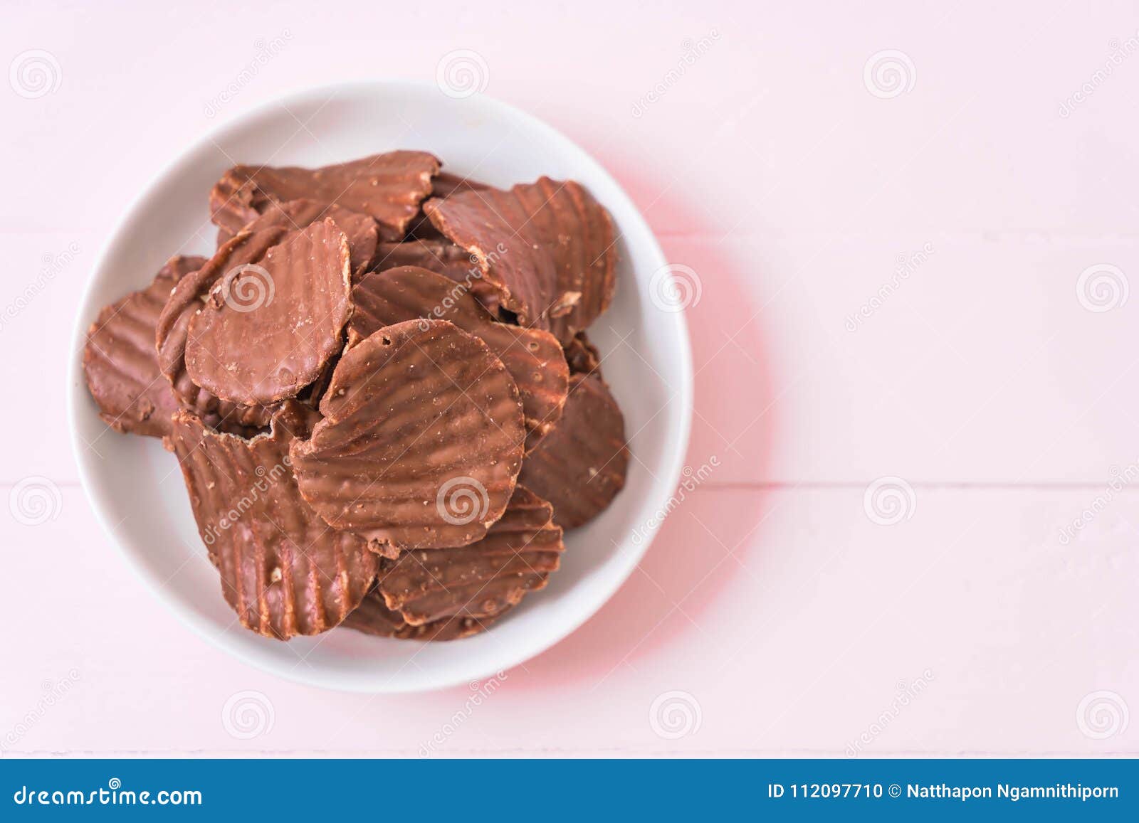 Potato Chips with Chocolate Stock Photo - Image of food, tasty: 112097710
