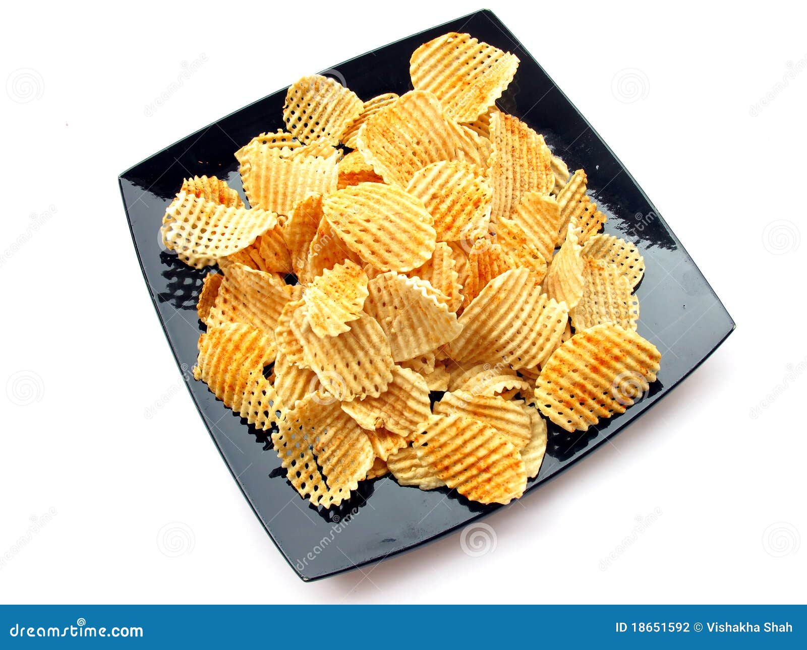 Potato Chips-Isolated stock photo. Image of oily, food - 18651592