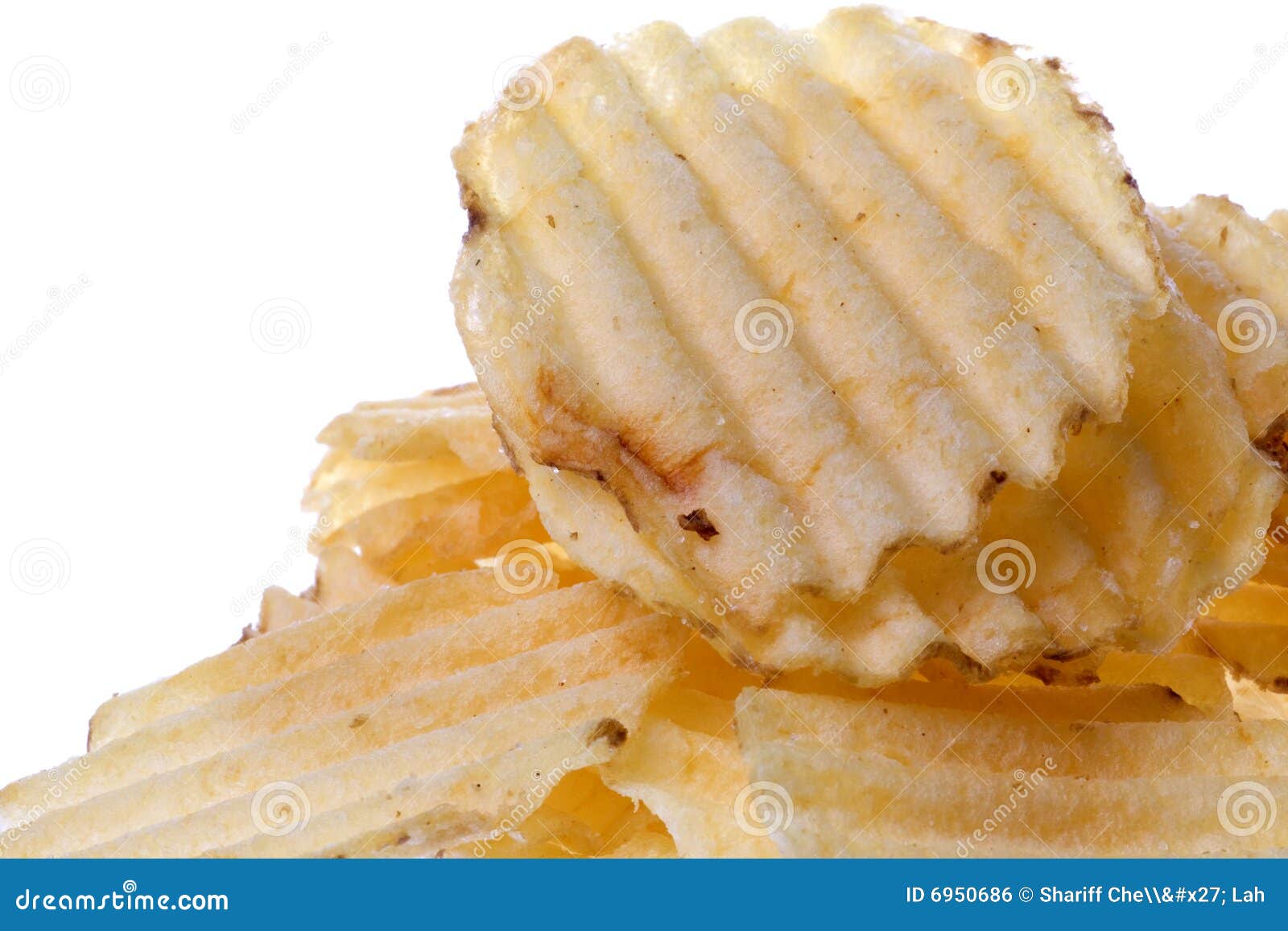 Potato Chips Isolated stock photo. Image of food, preserve - 6950686