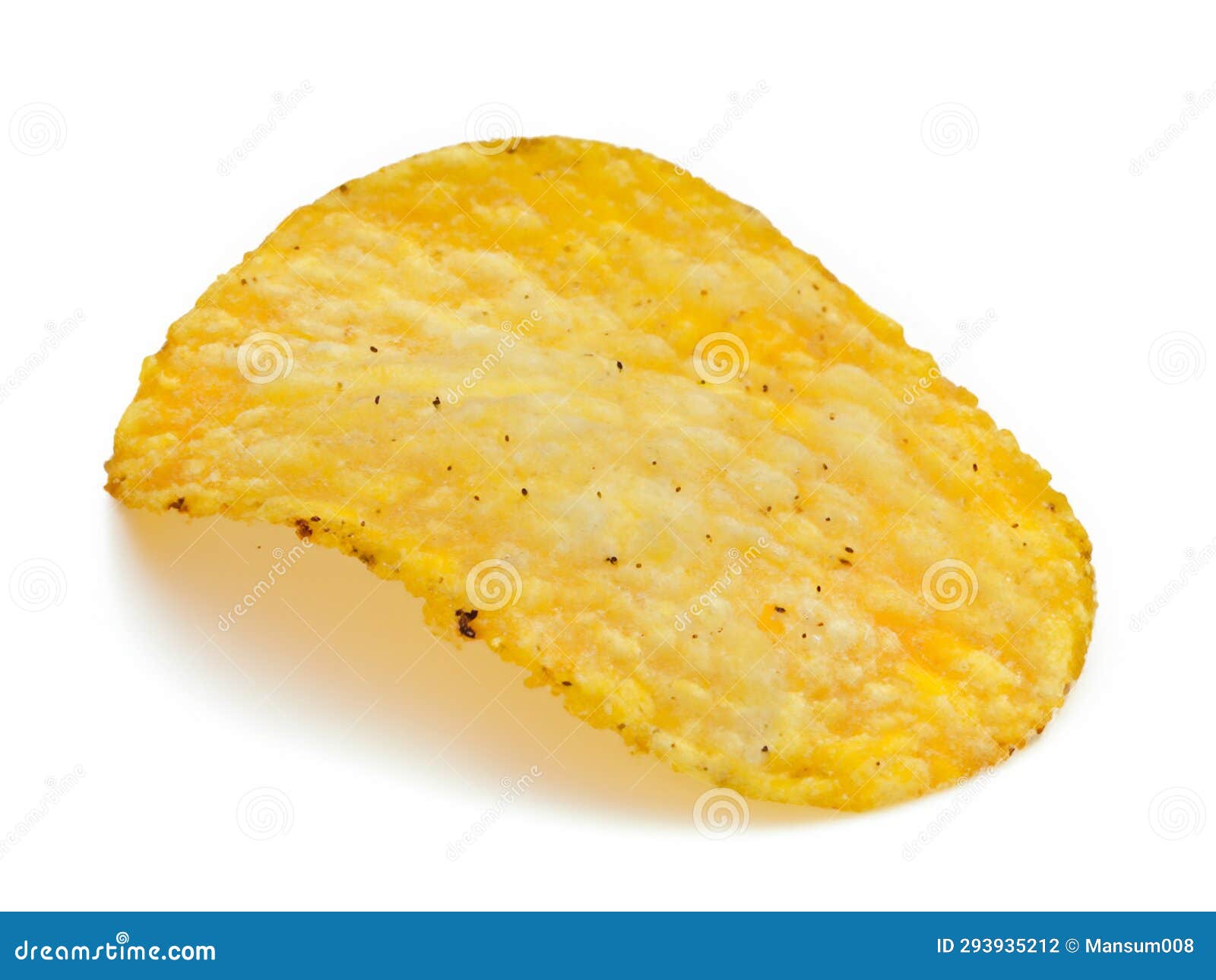 Potato Chips Isolated on White Stock Photo - Image of chip, fast: 293935212