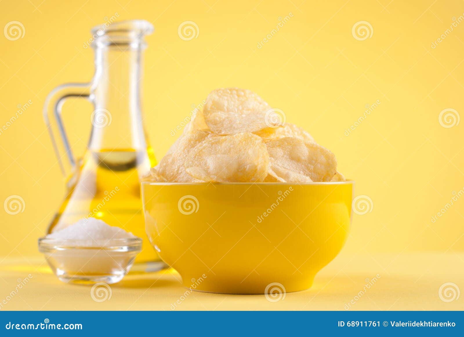 Potato chips and oil ab stock image. Image of paprika - 68911761