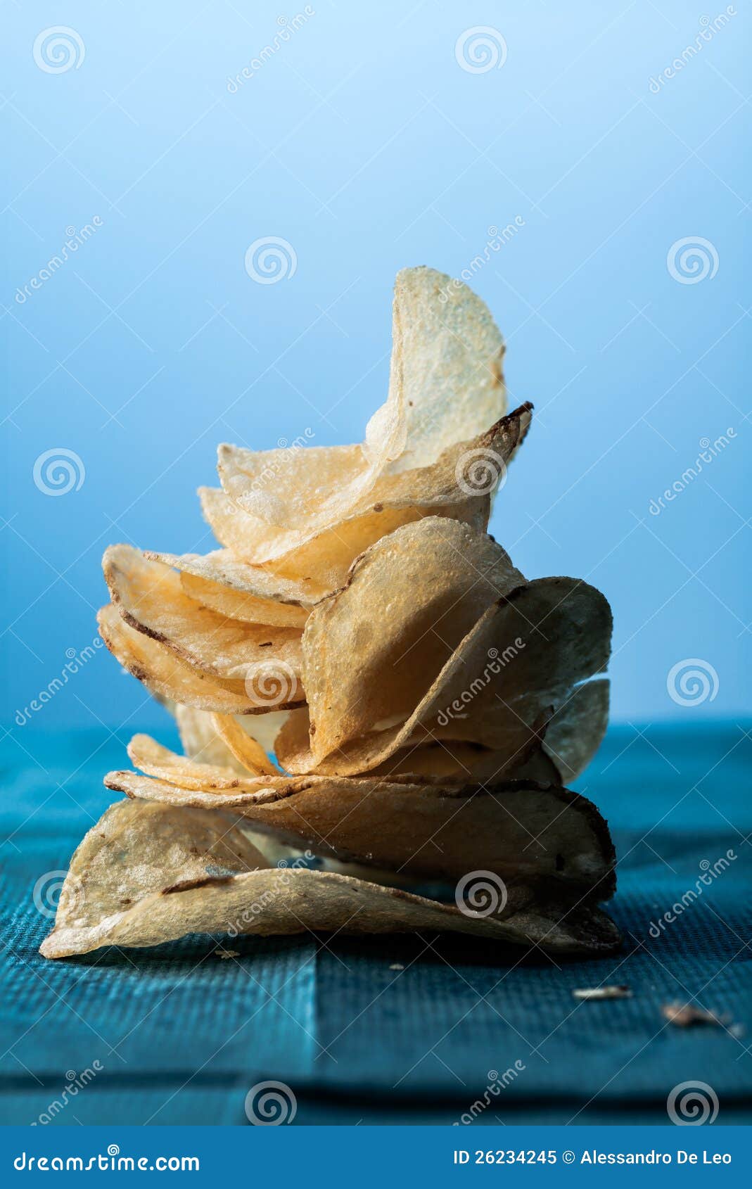Potato Chips Stack stock image. Image of chips, still - 26234245