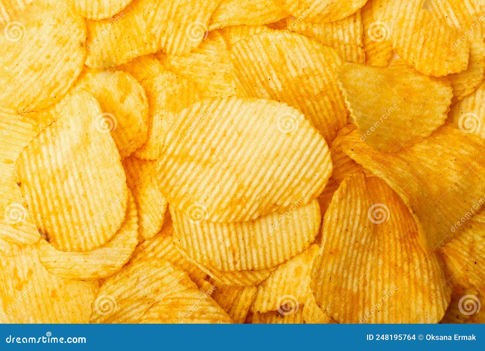 Potato Chips Texture stock photo. Image of crispy, party - 248195764