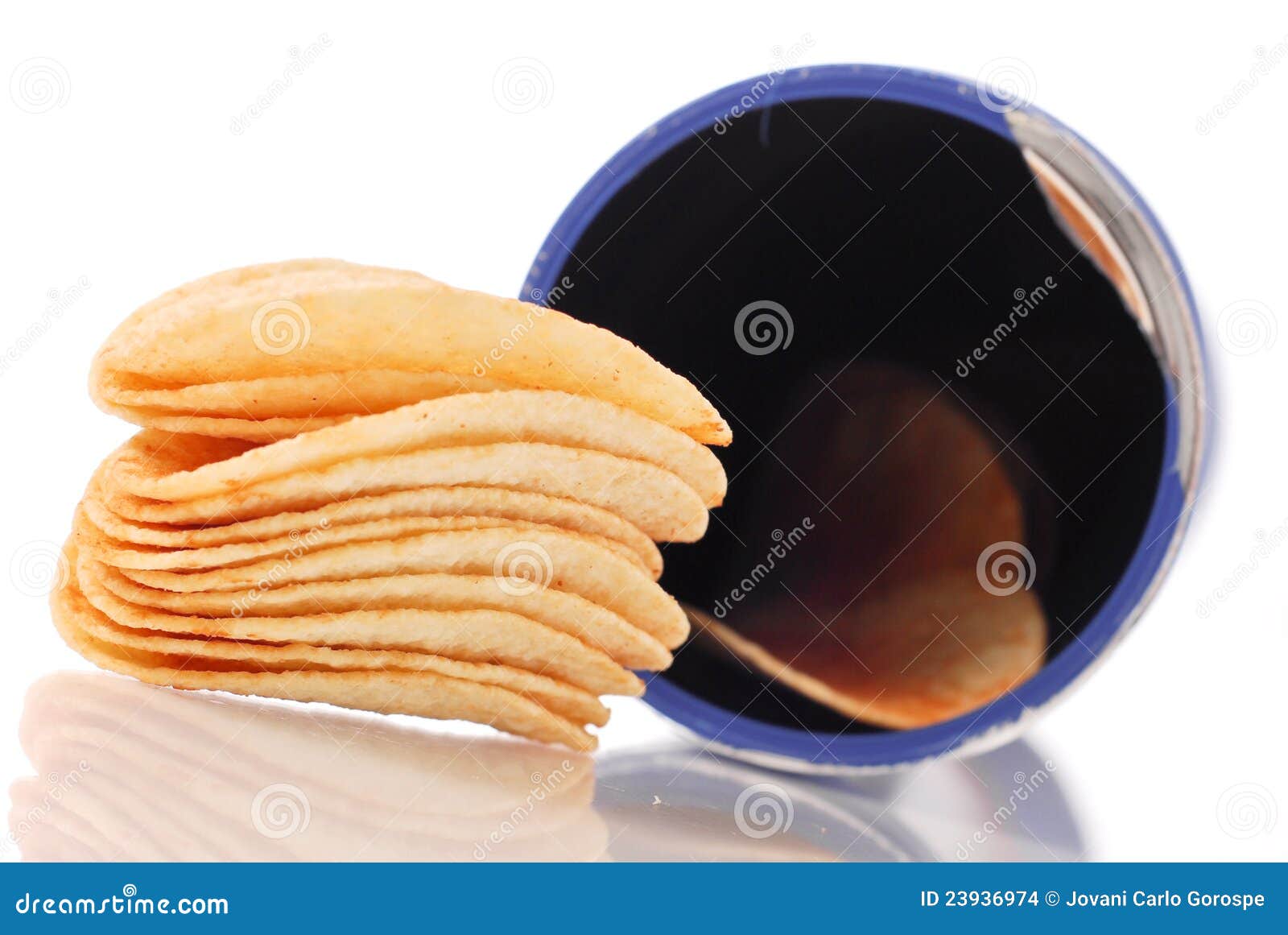 Potato Chips with Tube stock photo. Image of meal, salted - 23936974