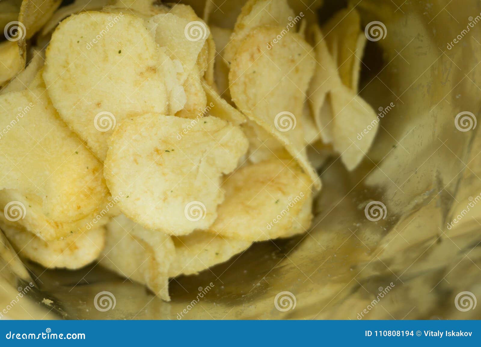 Potato Crisp Packet Opened with Crisps Spilling Out . Stock Photo ...