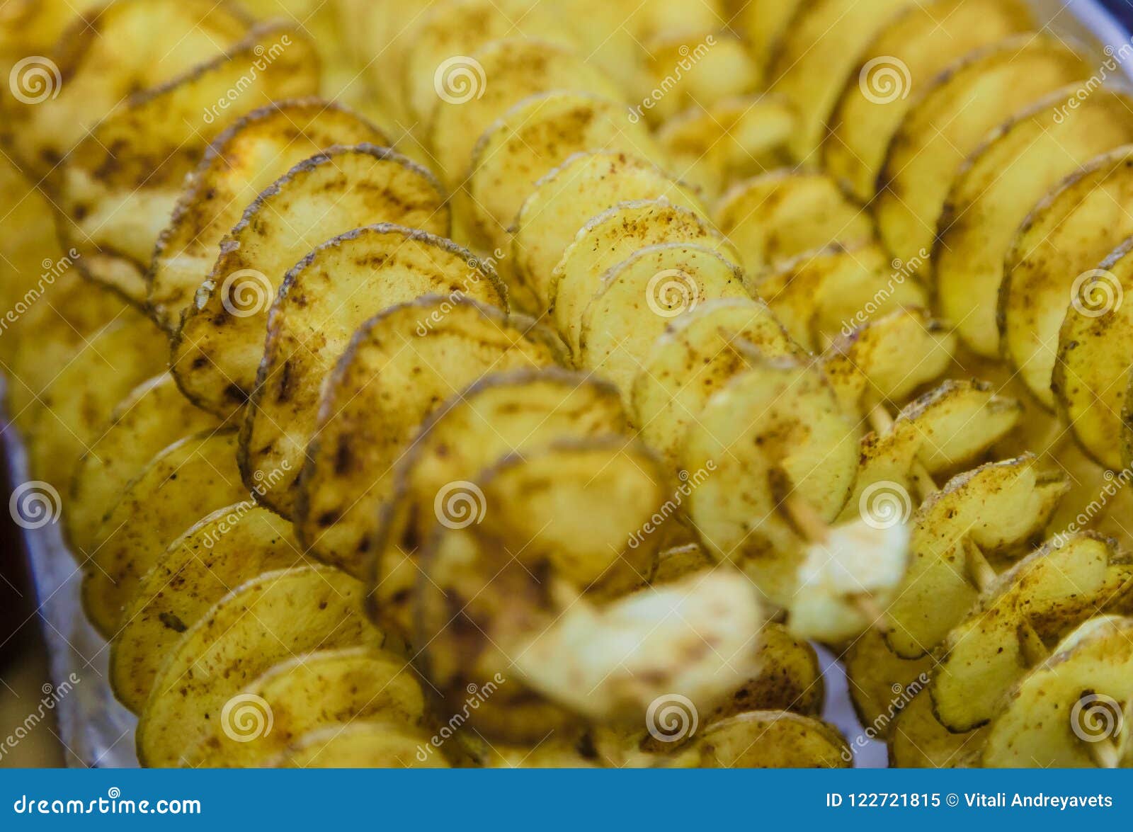 Potato Crisps with a Crispy Crust and Yellow. Stock Image - Image of ...
