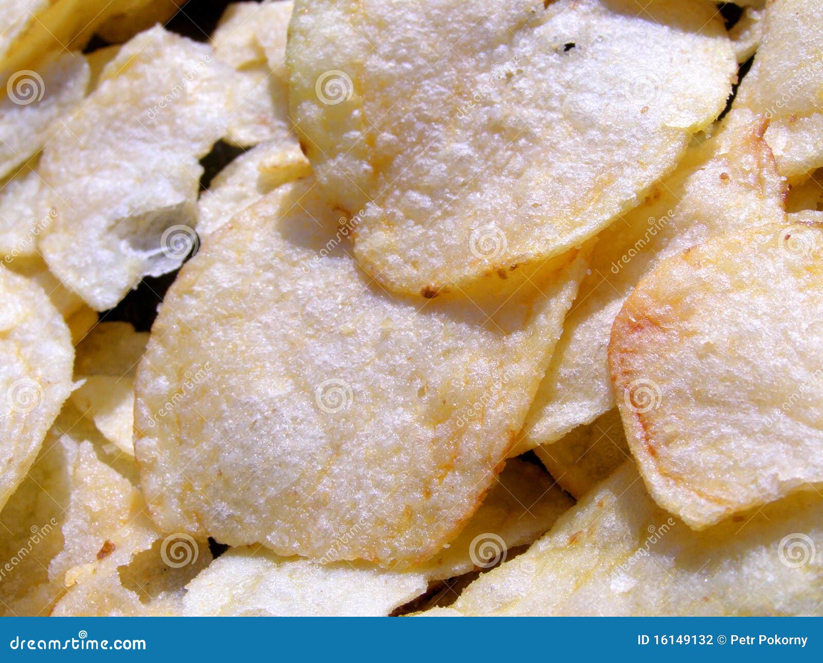 Potato crisps detail stock photo. Image of shine, beautiful - 16149132