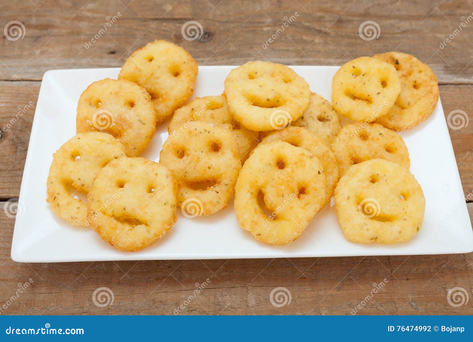 Potato fried smileys chips stock photo. Image of tasty - 76474992
