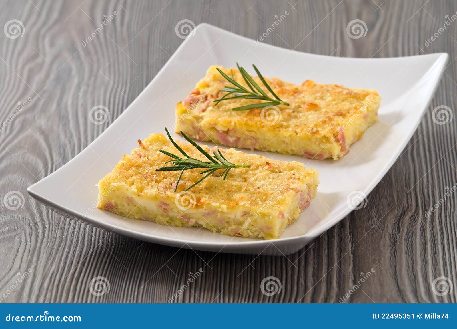 Potato gateau. stock image. Image of composition, italian - 22495351