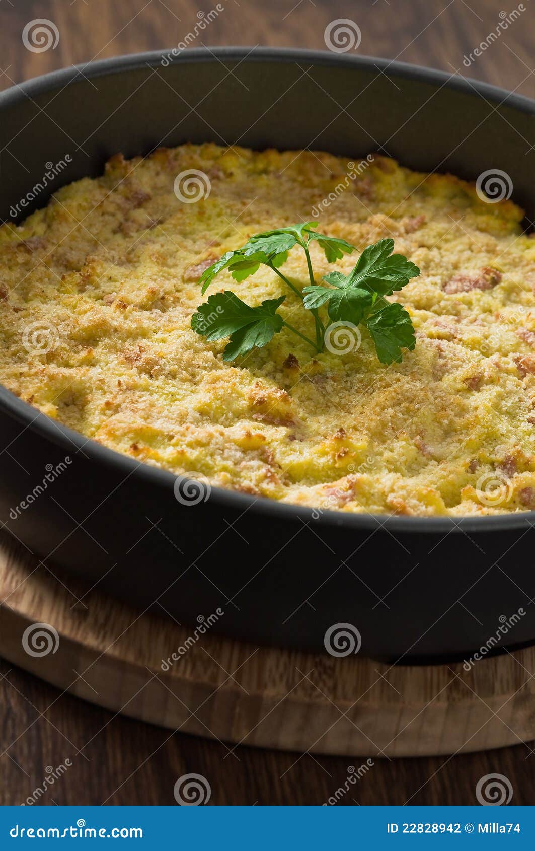 Potato gateau. stock photo. Image of gastronomic, macro - 22828942