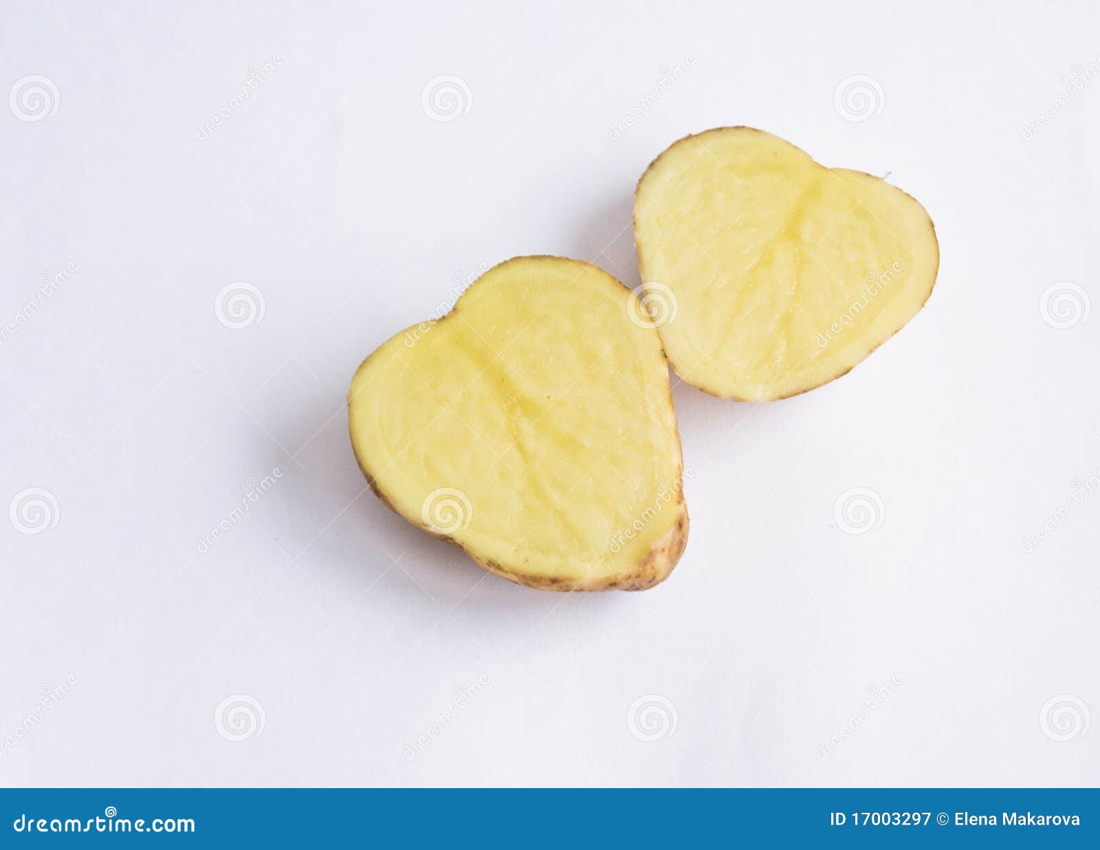 Potato halves stock image. Image of imagination, heart - 17003297