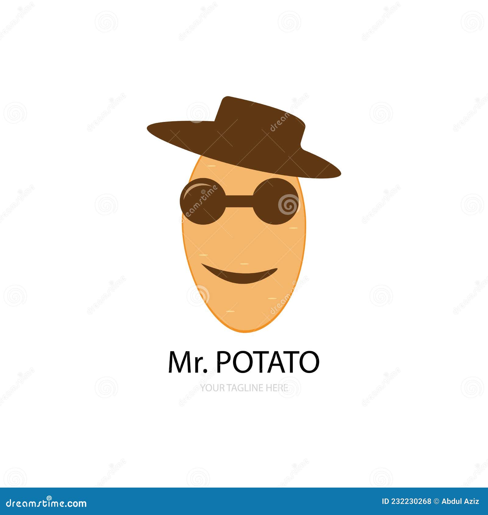 Potato icon logo vector stock vector. Illustration of crisp - 232230268