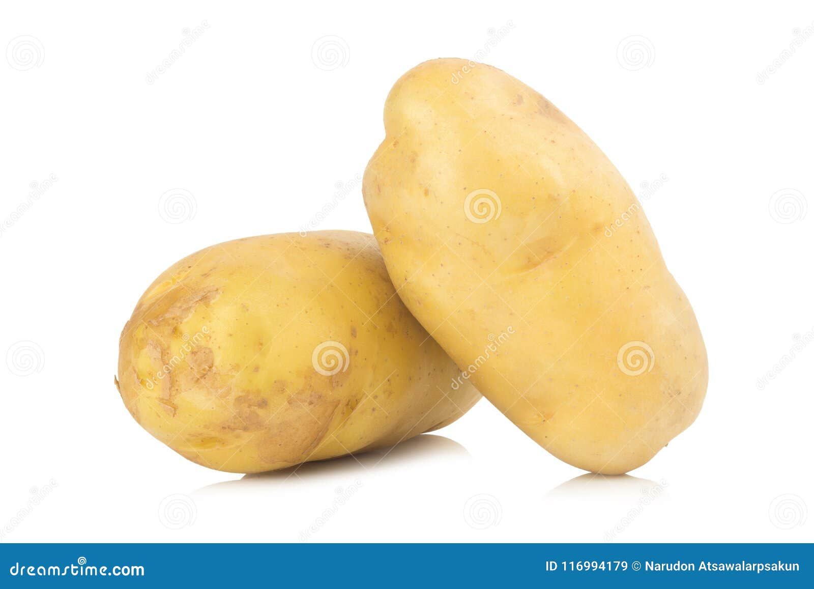 Potato Isolated on White Background Stock Image - Image of diet ...