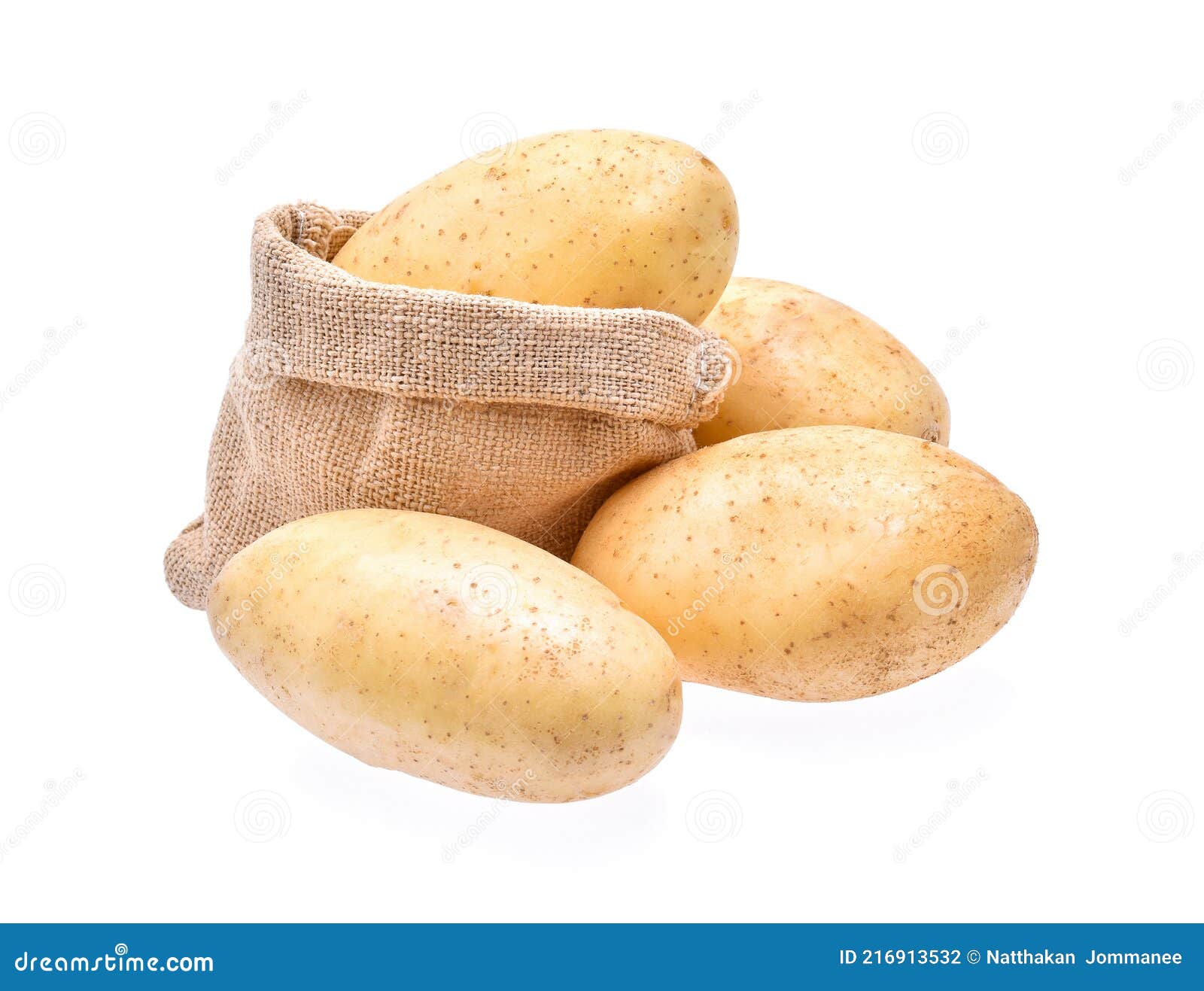 Potato Isolated on White Background Stock Photo - Image of healthy ...
