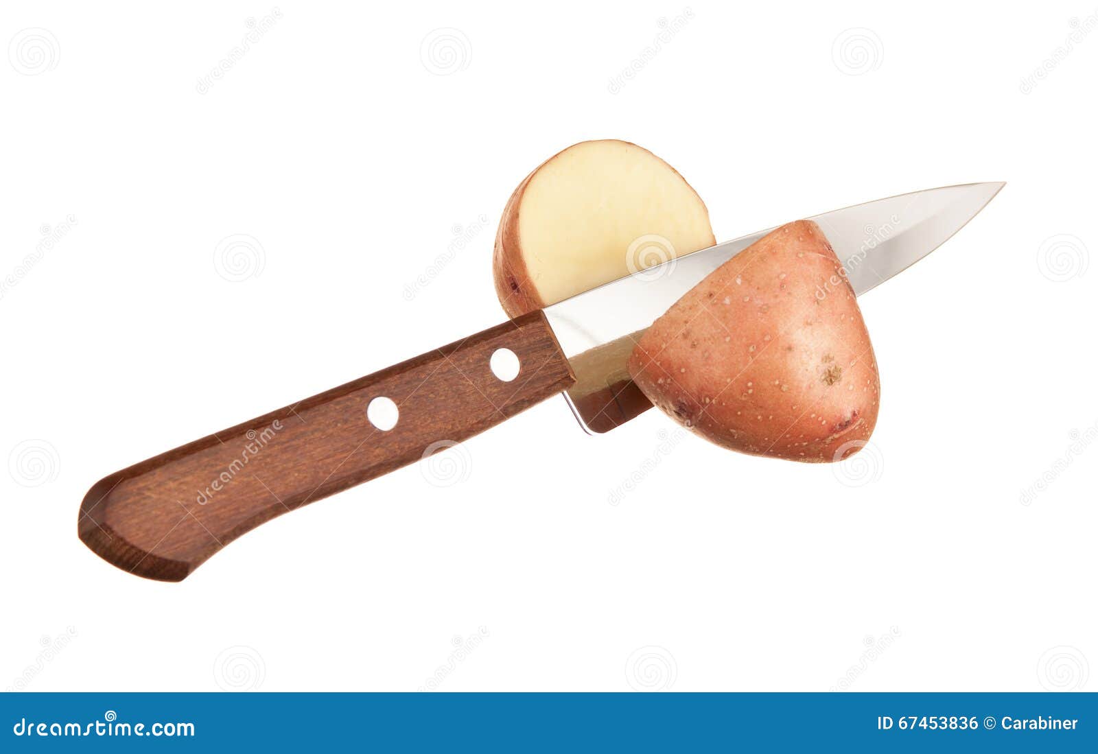 Potato and a knife stock photo. Image of potato, fresh - 67453836