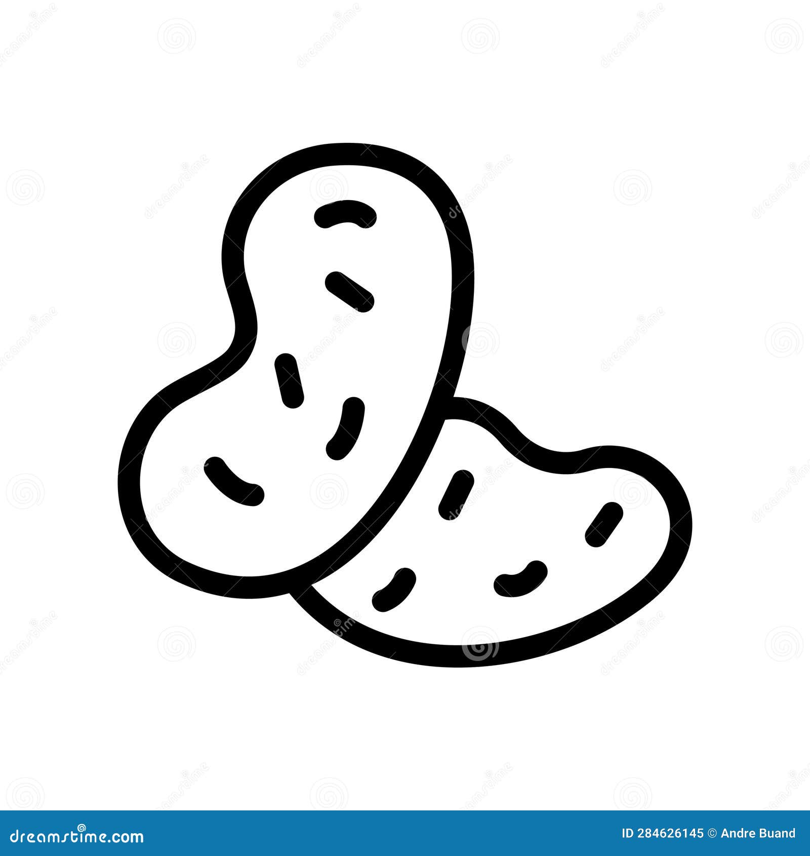 Potato Line Icon Illustration Vector Graphic Stock Vector ...