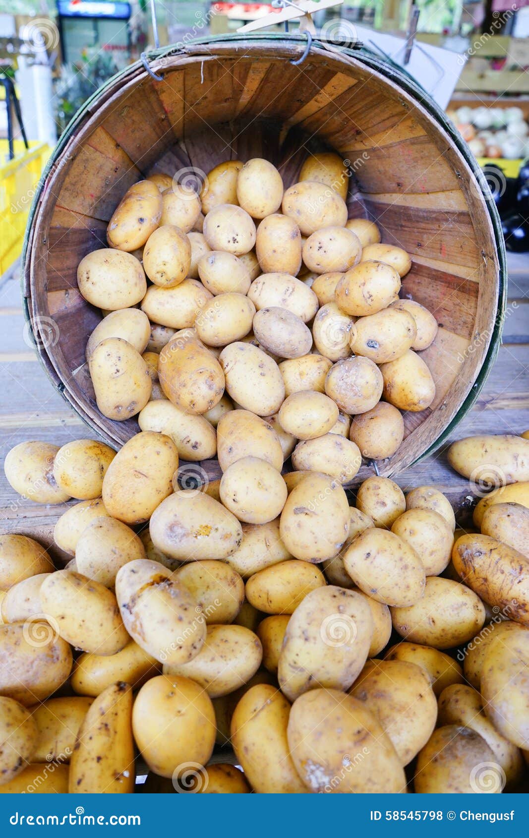 Potato in a local market stock photo. Image of background - 58545798