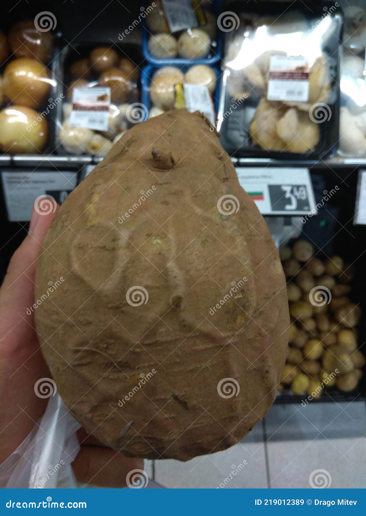 This potato looks like ? stock image. Image of dish - 219012389