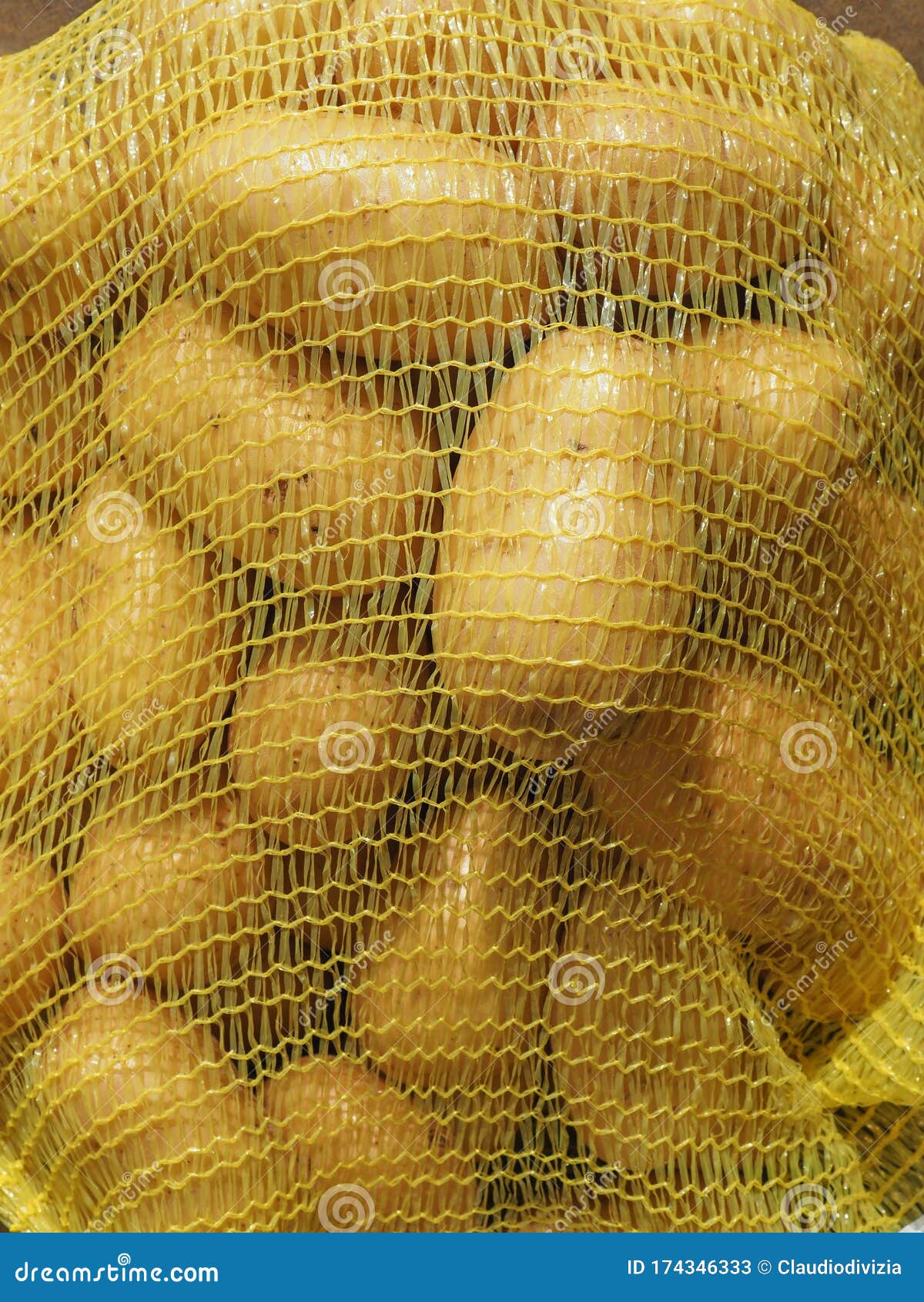 Potato mesh bag stock image. Image of mesh, vegetables - 174346333