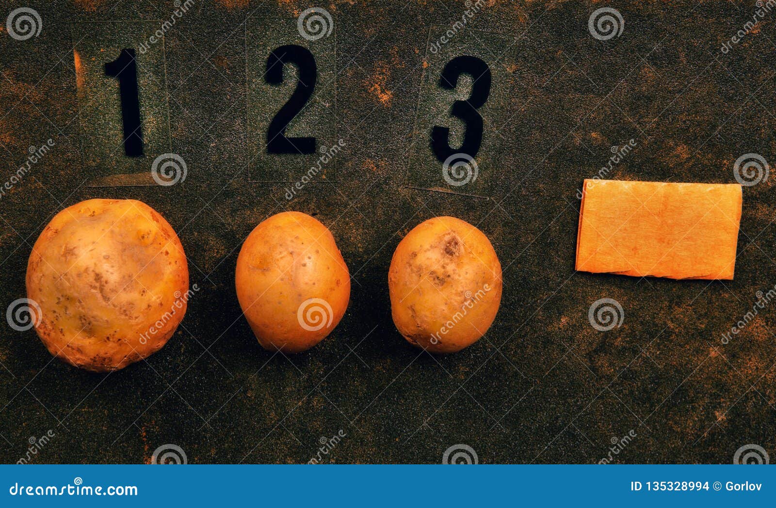 Potato Number Asphalt Background Stock Photo - Image of myrtle, earth ...