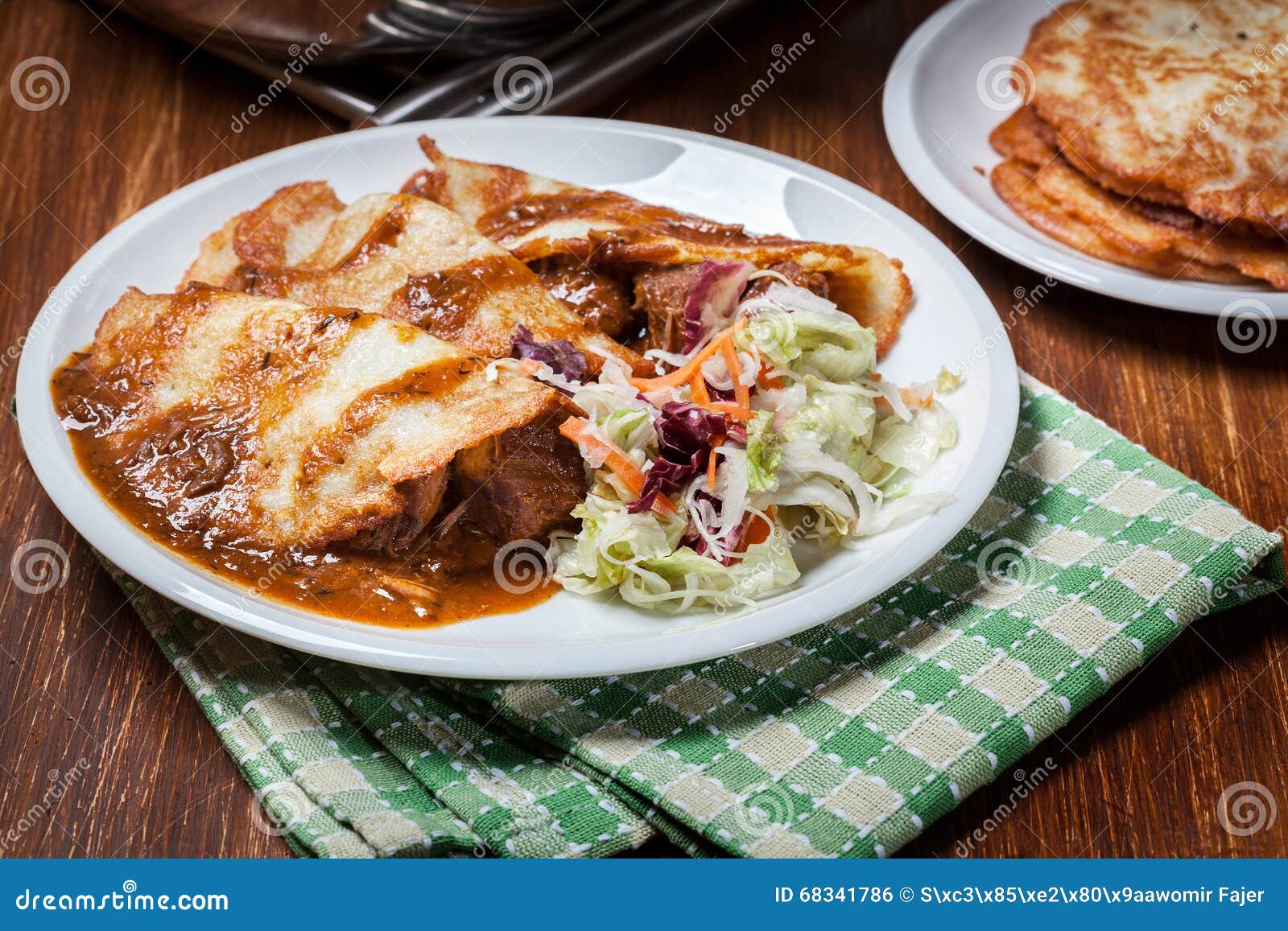Potato Pancakes with Meat Stew Stock Photo - Image of cuisine, prepared ...