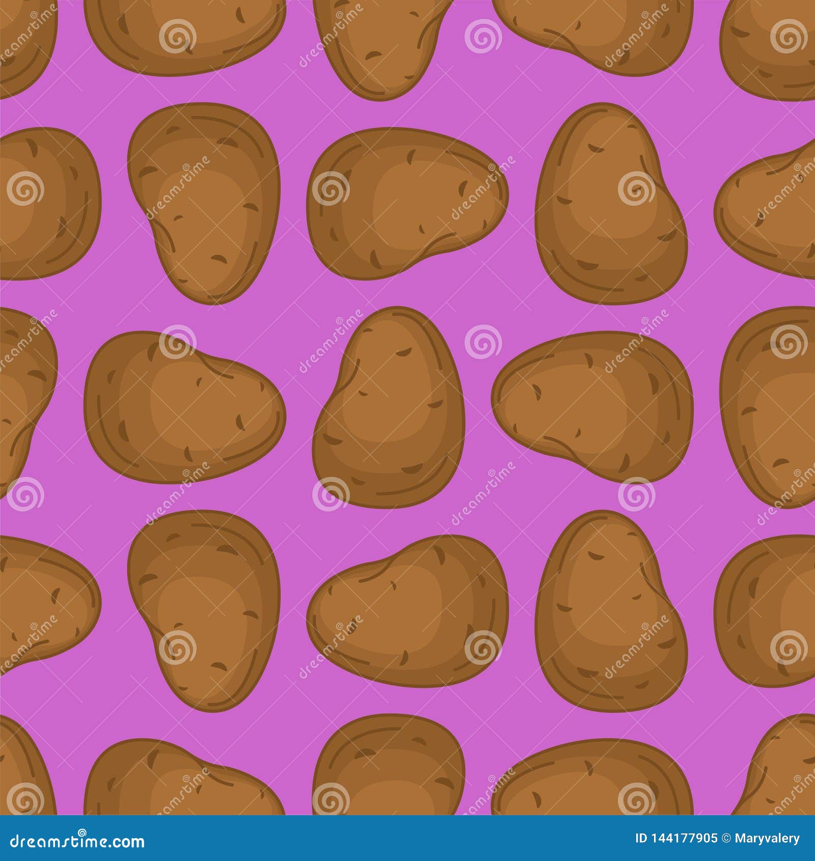 Potato Pattern Seamless. Potatoes Background. Vegetable Texture Stock ...
