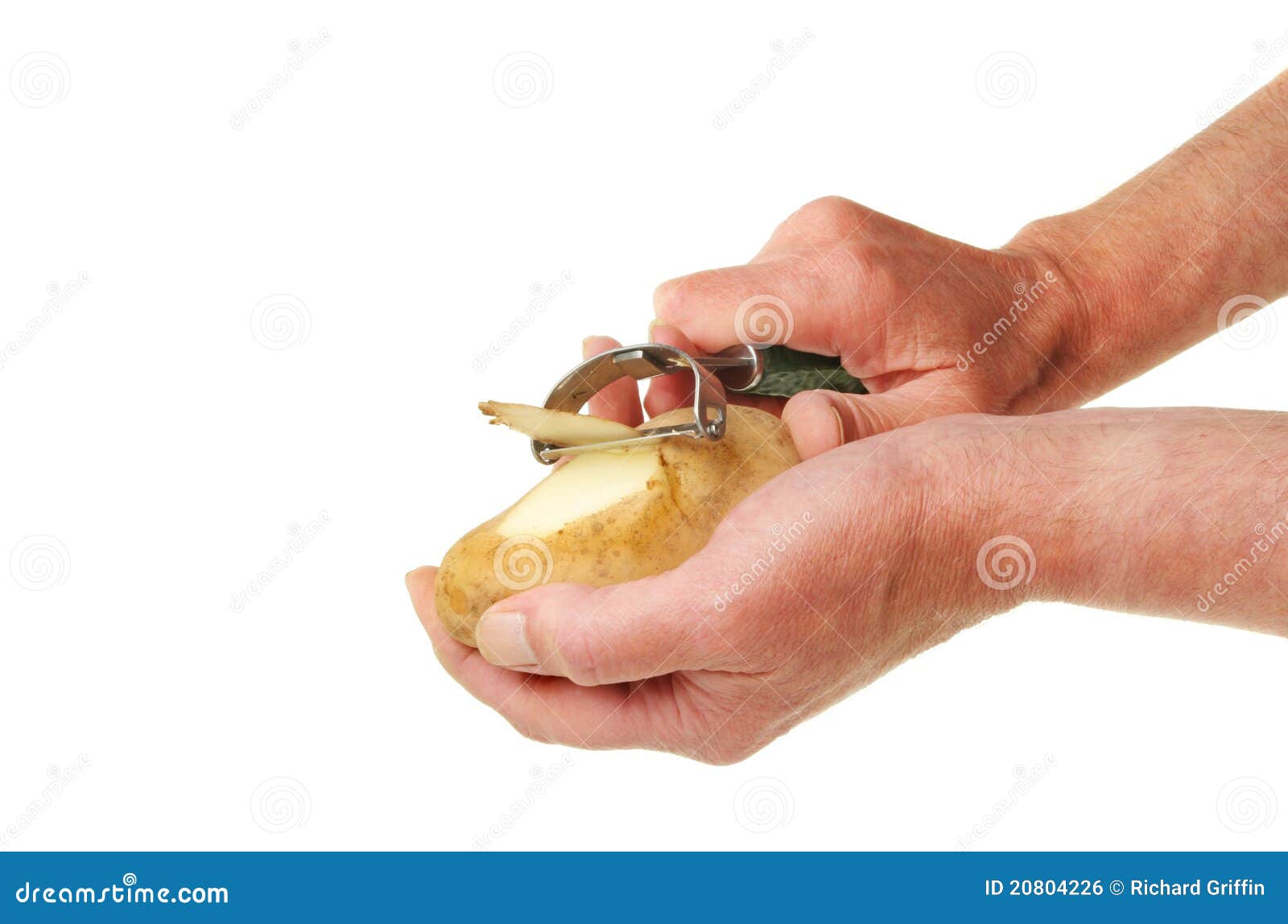 Potato peeling stock photo. Image of speed, potato, peeler - 20804226