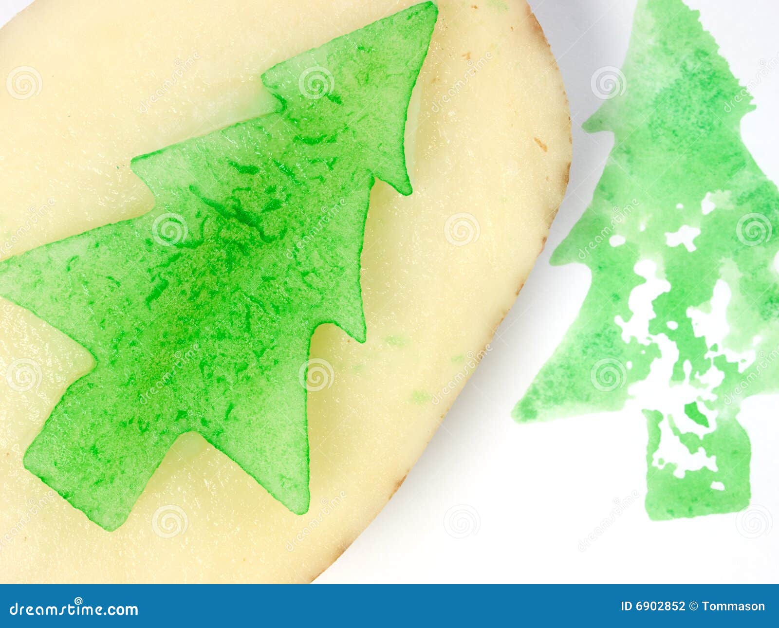 Potato Print stock photo. Image of paper, craft, shape - 6902852