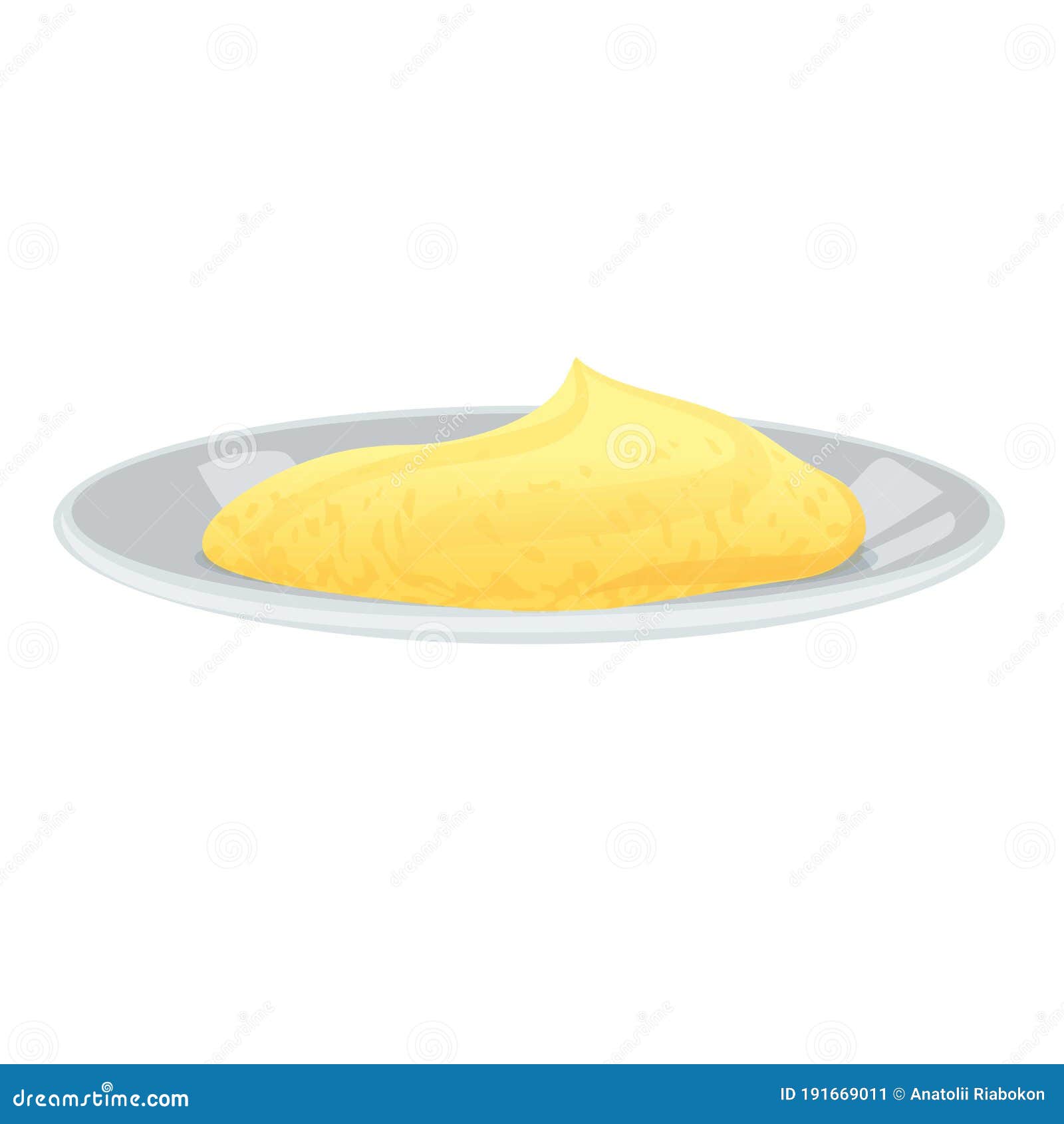 Potato Puree Icon, Cartoon Style Stock Vector - Illustration of cooking ...