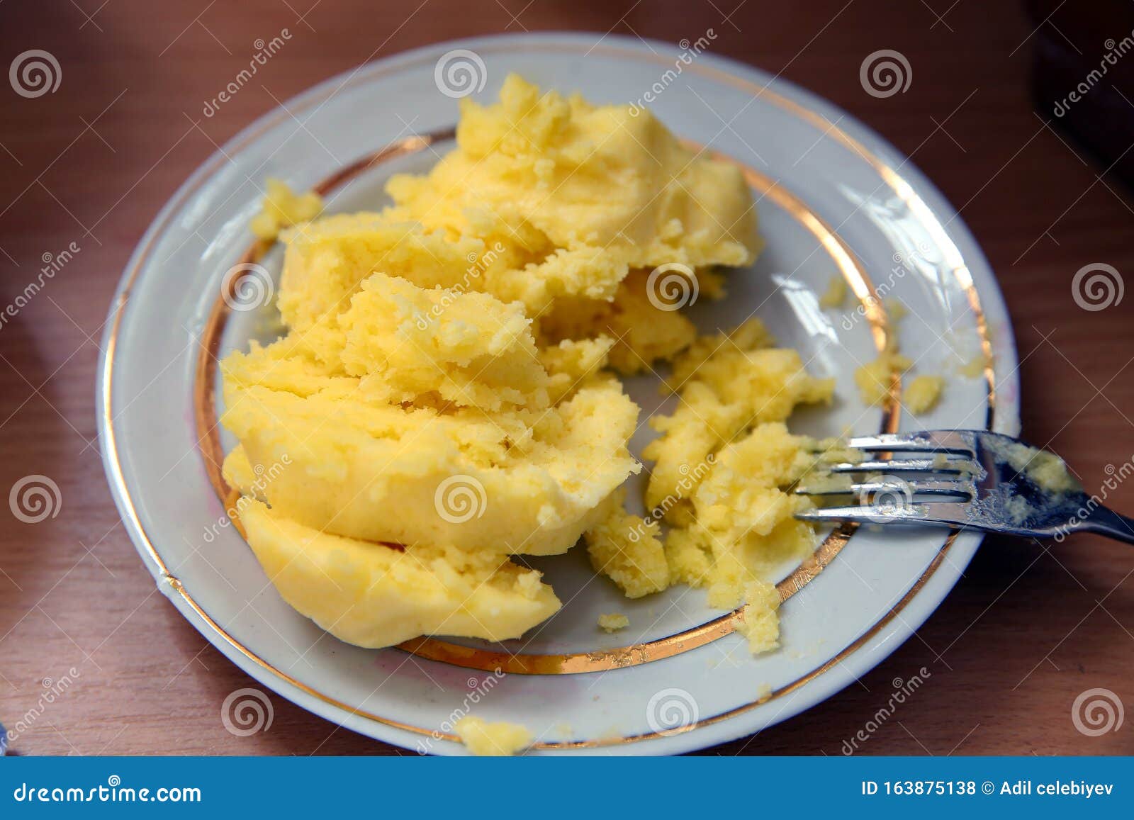 Potato Puree, Mashed Potato . Fresh Homemade Creamy Mashed Potato in ...