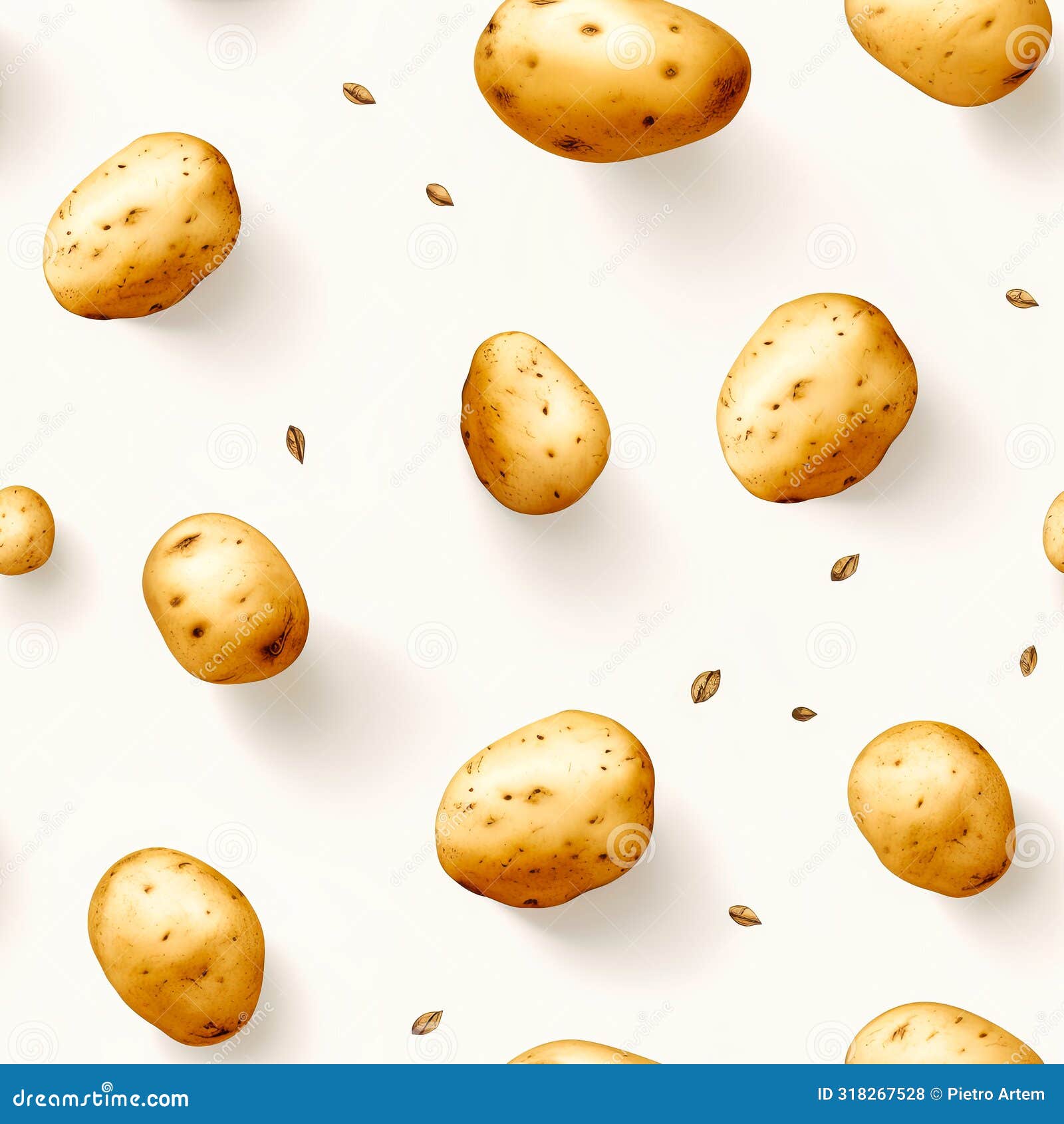 Potato with Shadow Pattern Banner Wallpaper Simple Stock Photo - Image ...