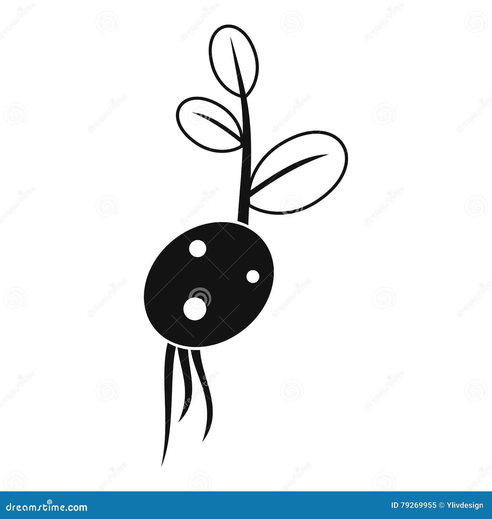Potato Sprout from the Root Icon, Simple Style Stock Vector ...