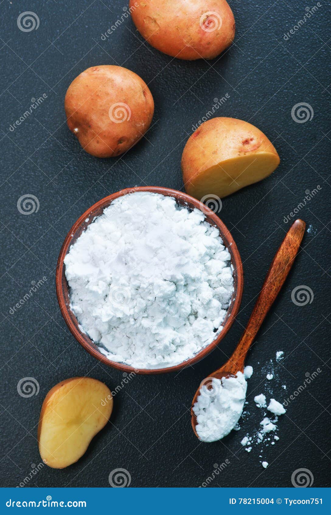 Potato starch stock photo. Image of flour, kitchen, agriculture - 78215004