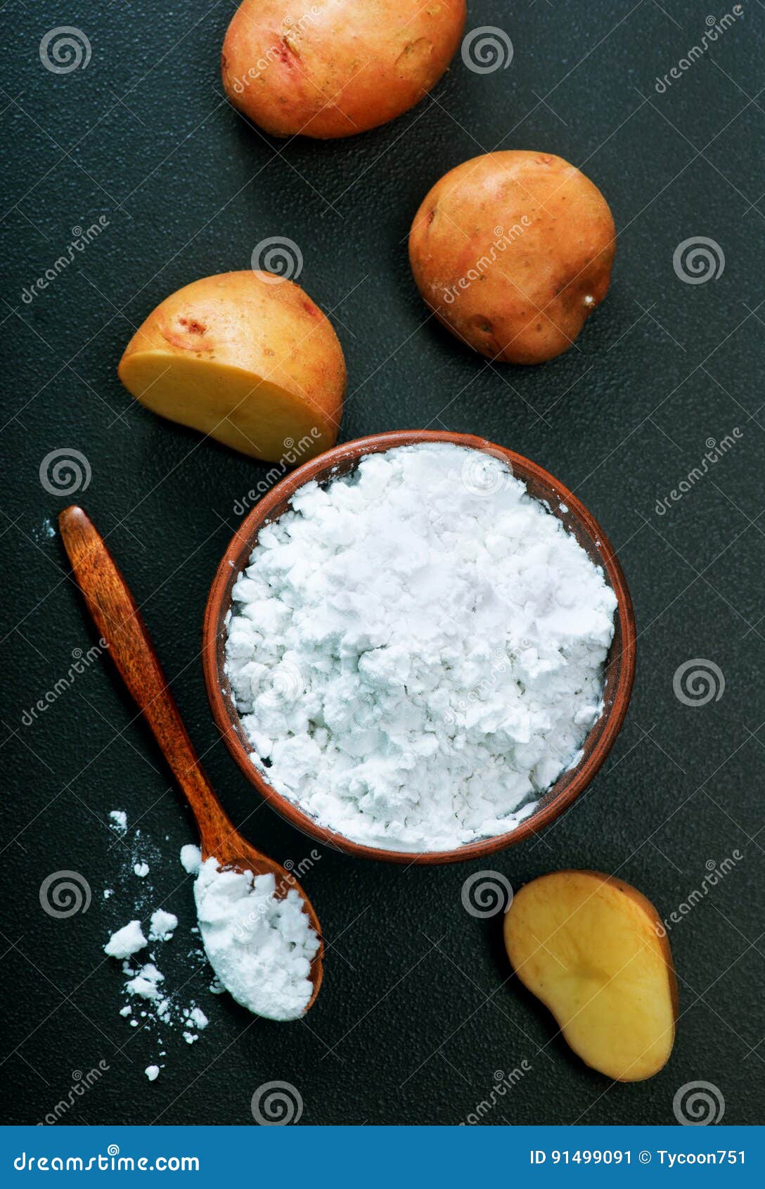 Potato starch stock image. Image of detail, pile, close - 91499091