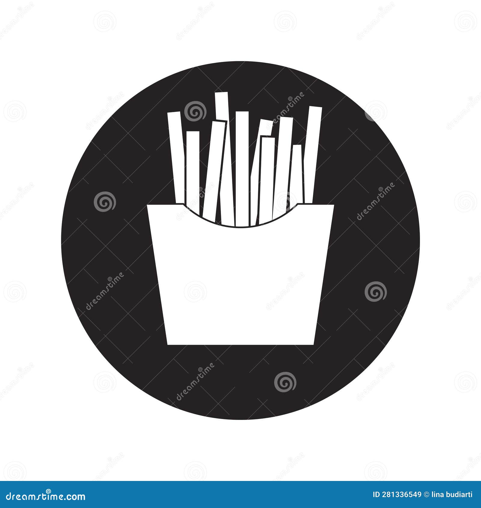 Potato stick icon stock vector. Illustration of menu - 281336549