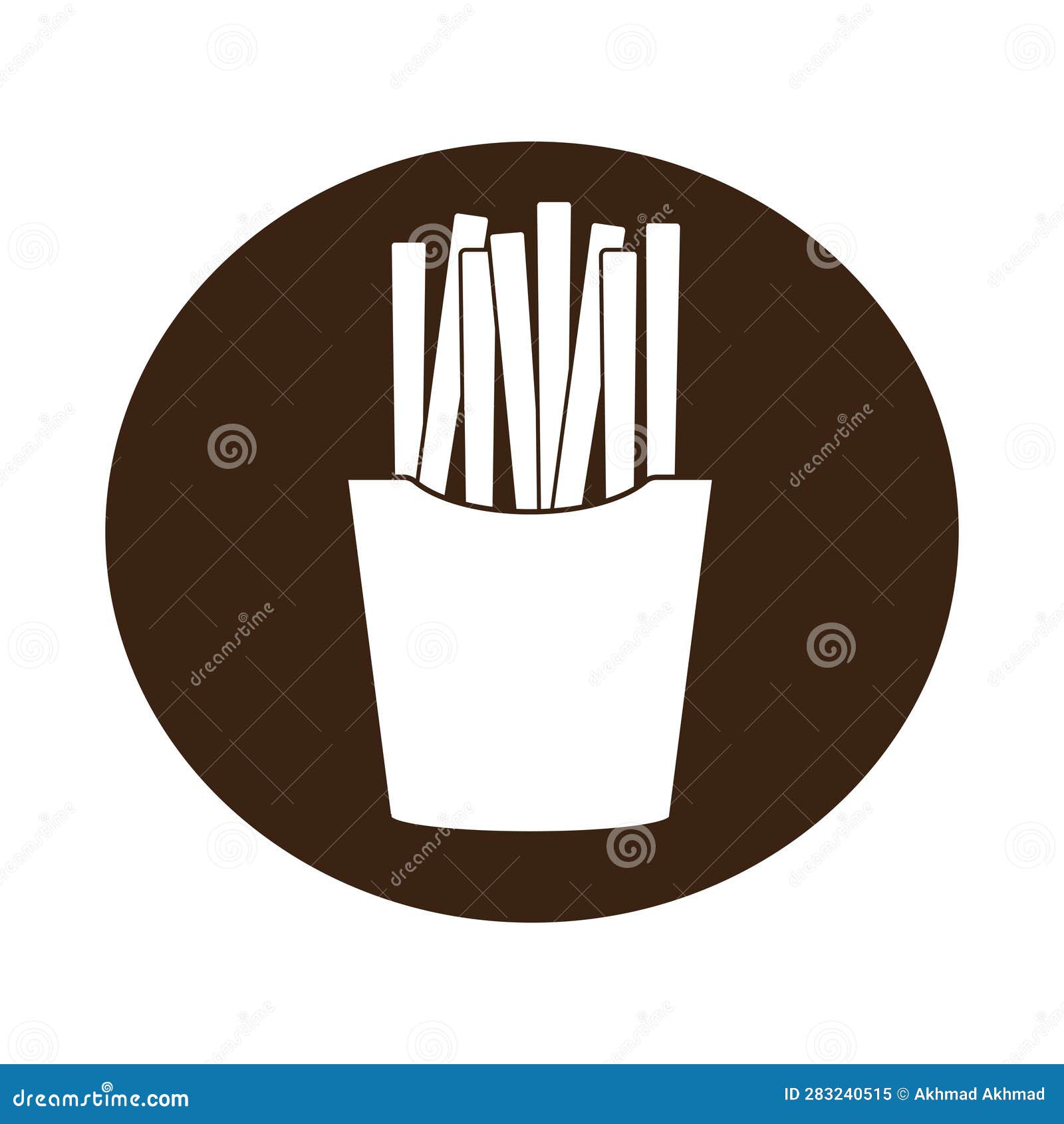 Potato stick icon stock vector. Illustration of cuisine - 283240515