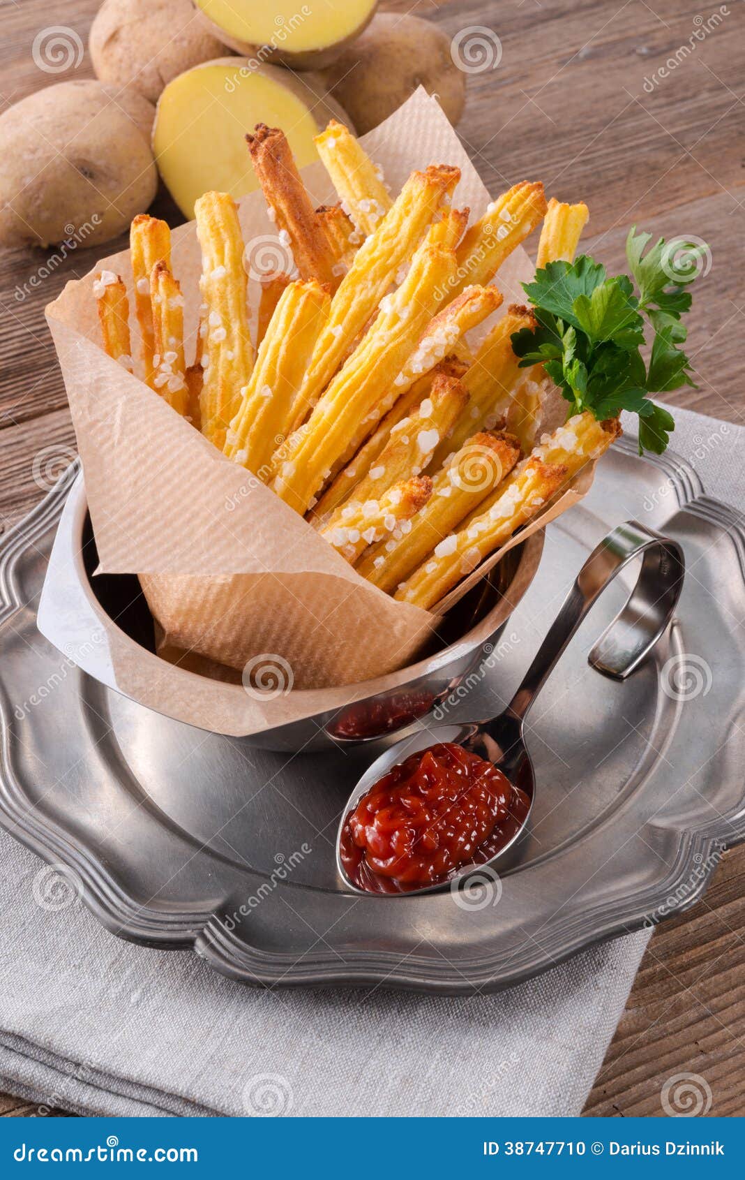 Potato sticks stock photo. Image of plate, meal, eating - 38747710