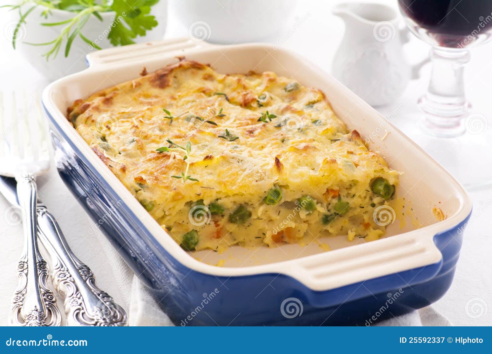 Potato terrine stock image. Image of shallow, french - 25592337