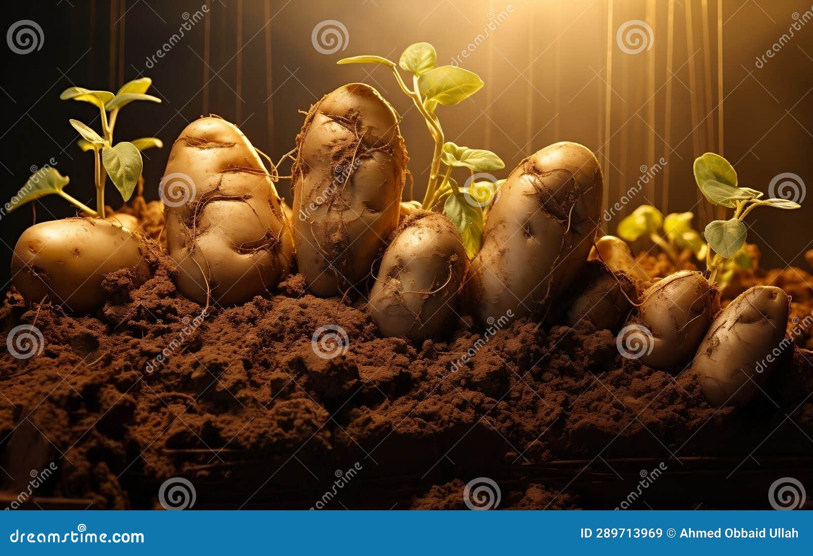 Potatoes on a Captivating Visual Exploration, Generative by Ai Stock ...