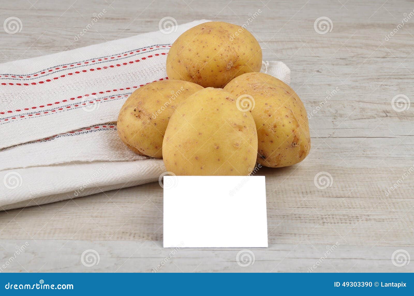 Potatoes and card stock photo. Image of retro, paper - 49303390