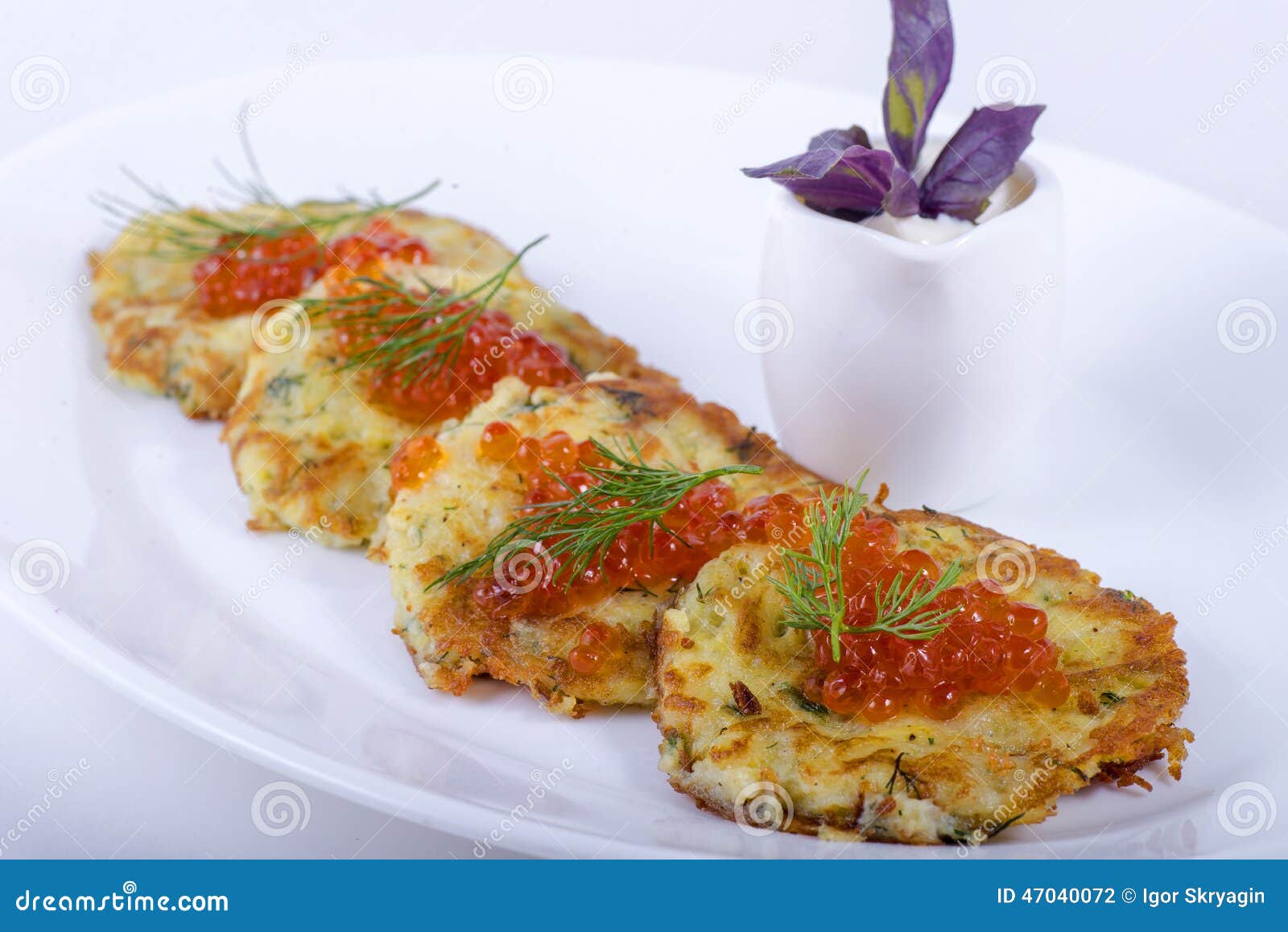 Potatoes caviar stock photo. Image of kitchen, gourmet - 47040072